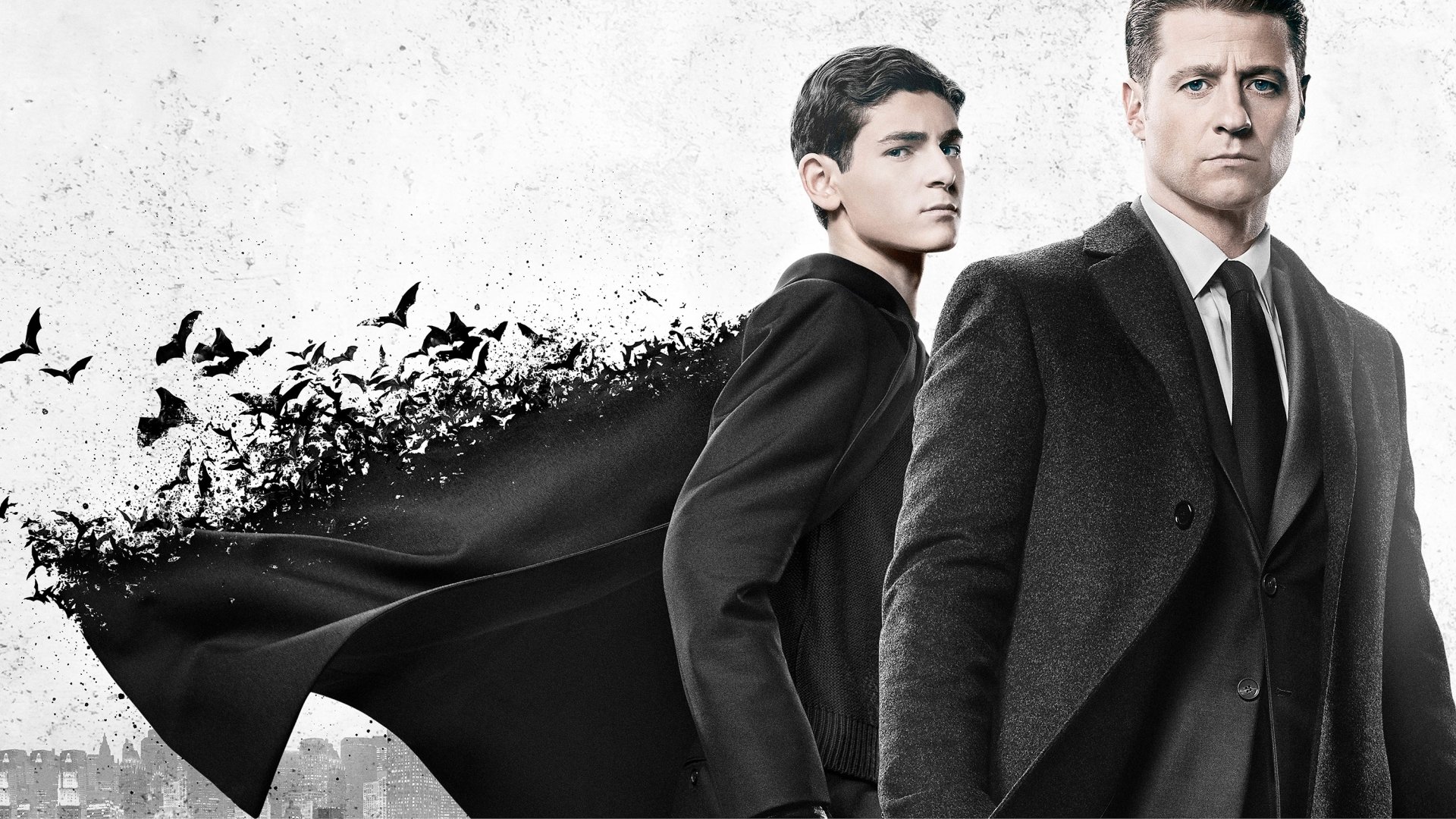 Gotham Nights — Young Bruce & Gordon (2K Quad HD Wallpaper)