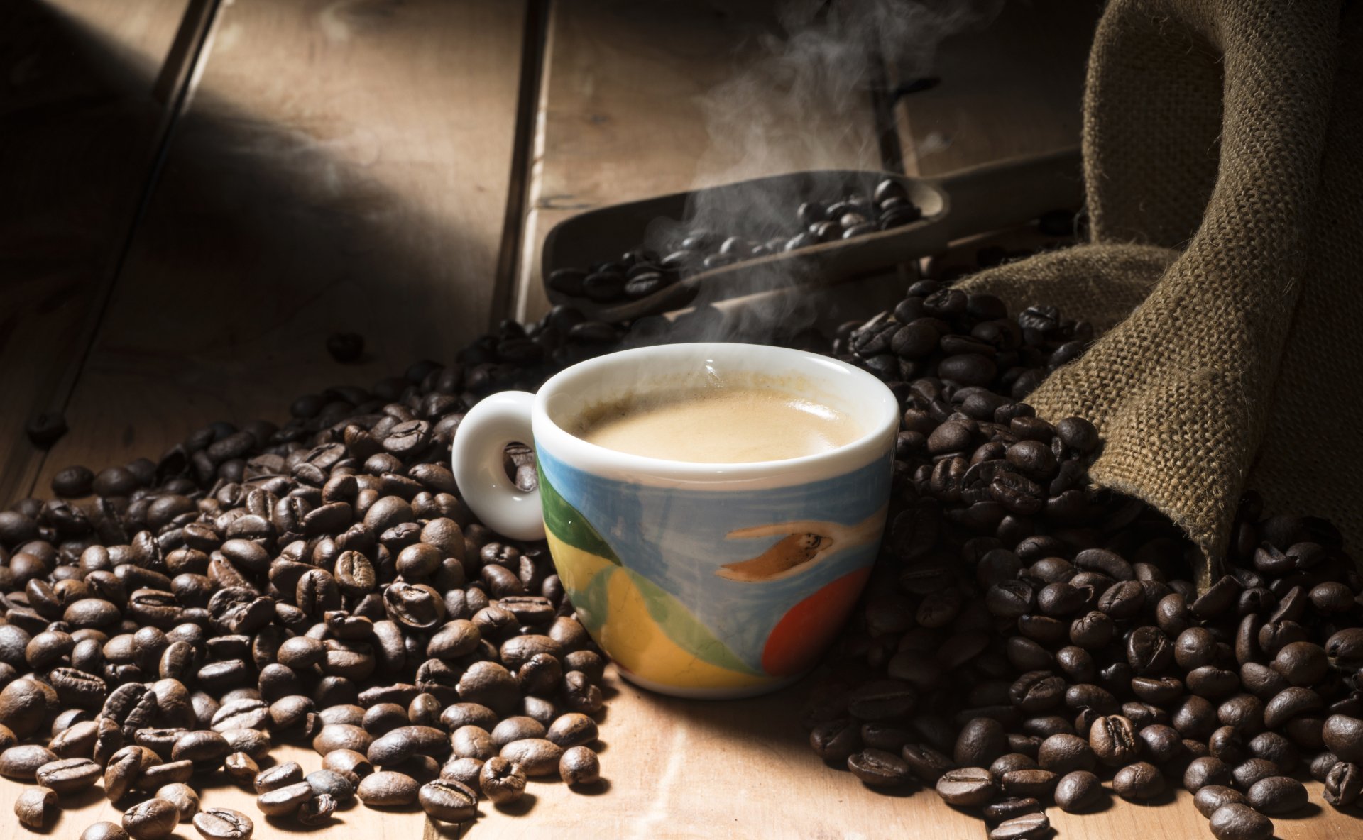 Download Coffee Beans Still Life Cup Food Coffee 4k Ultra HD Wallpaper