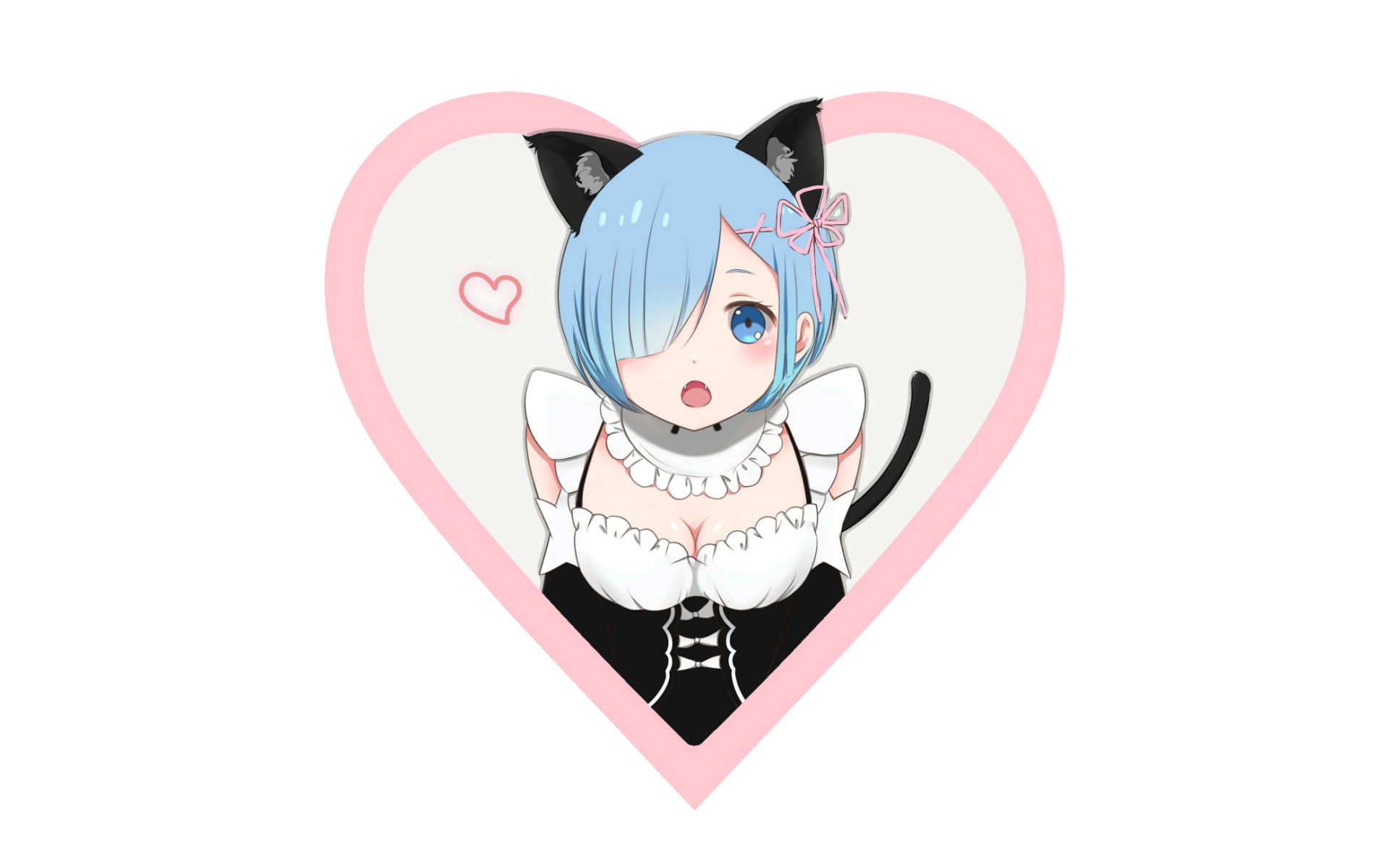 Rem from Re:Zero - HD Anime Wallpaper of the Beloved Cat Maid
