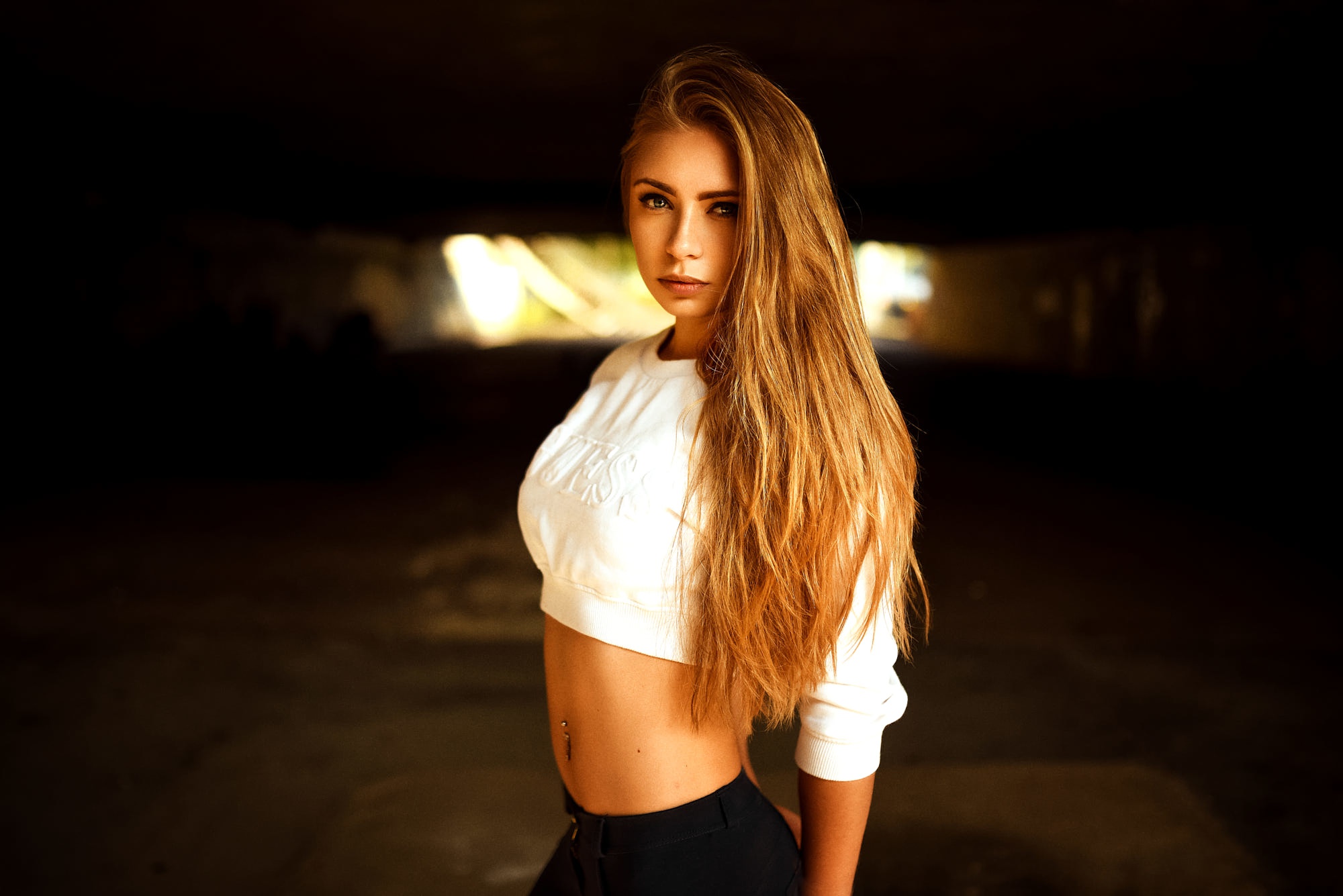 Download Depth Of Field Blonde Woman Model Hd Wallpaper By Miro Hofmann