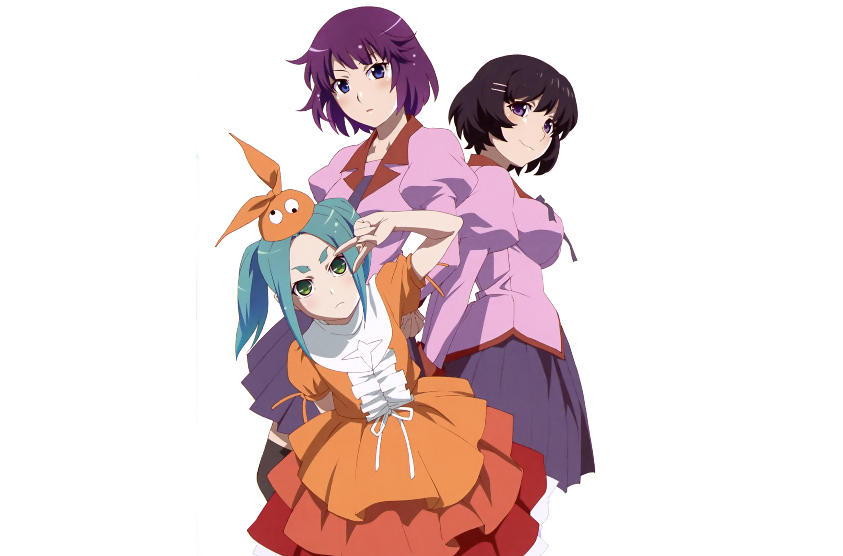 Download Yotsugi Ononoki Tsubasa Hanekawa Hitagi Senjōgahara Anime ...