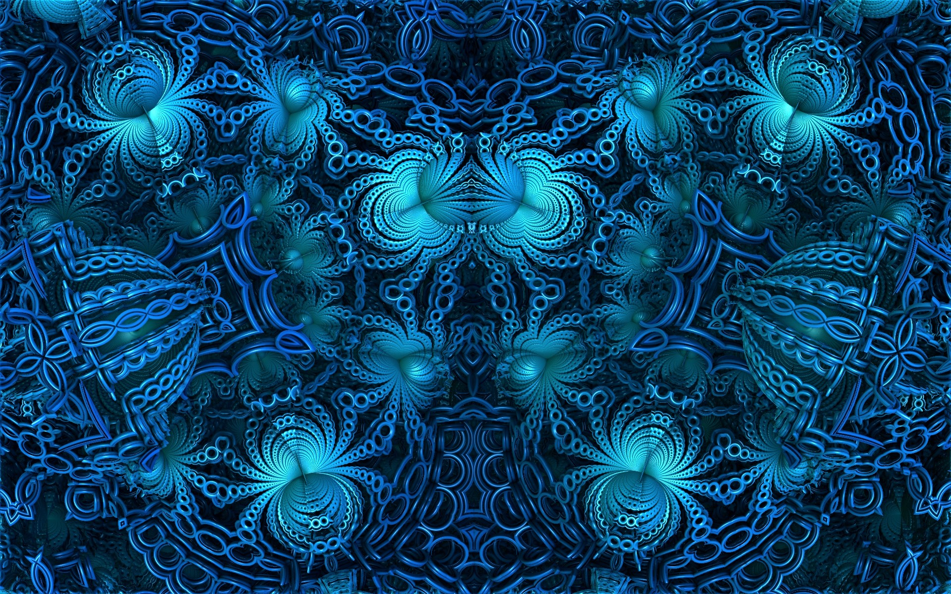 Download Blue Abstract Fractal Abstract Blue HD Wallpaper