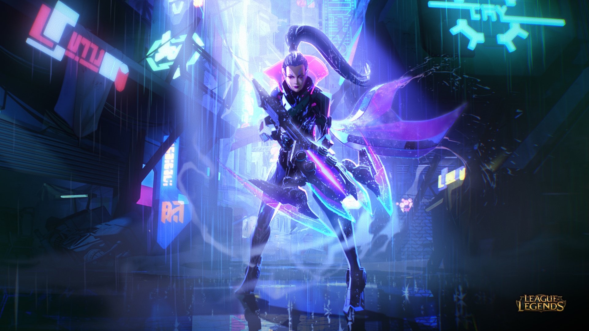 Vayne: Cybernetic Crossbow Assassin – League of Legends HD Wallpaper