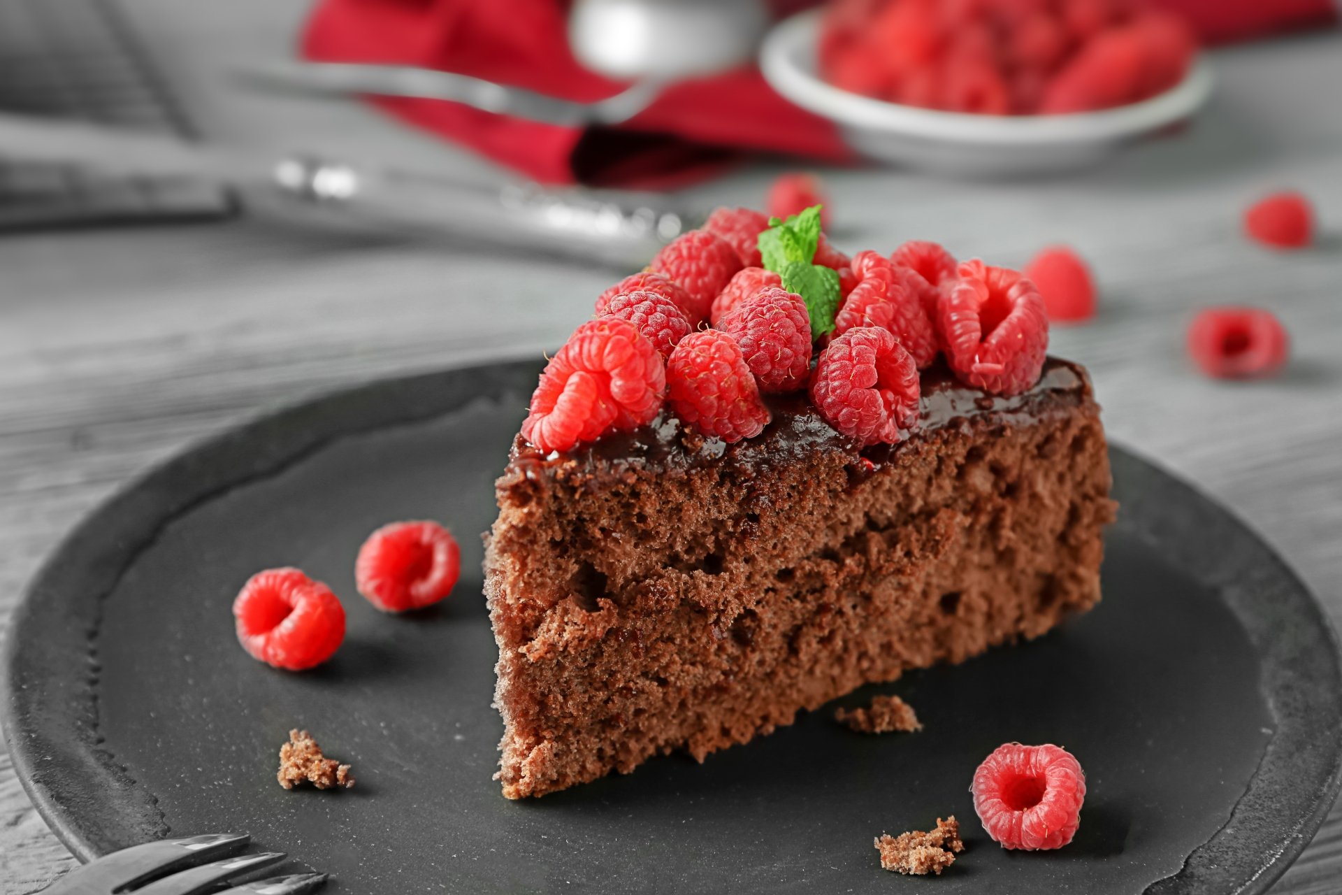 Decadent Raspberry Chocolate Cake | 4K Ultra HD Dessert Still Life ...