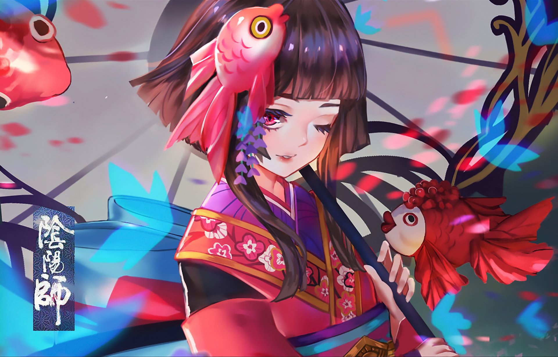 Download Anime Onmyoji HD Wallpaper by Gloria Kao