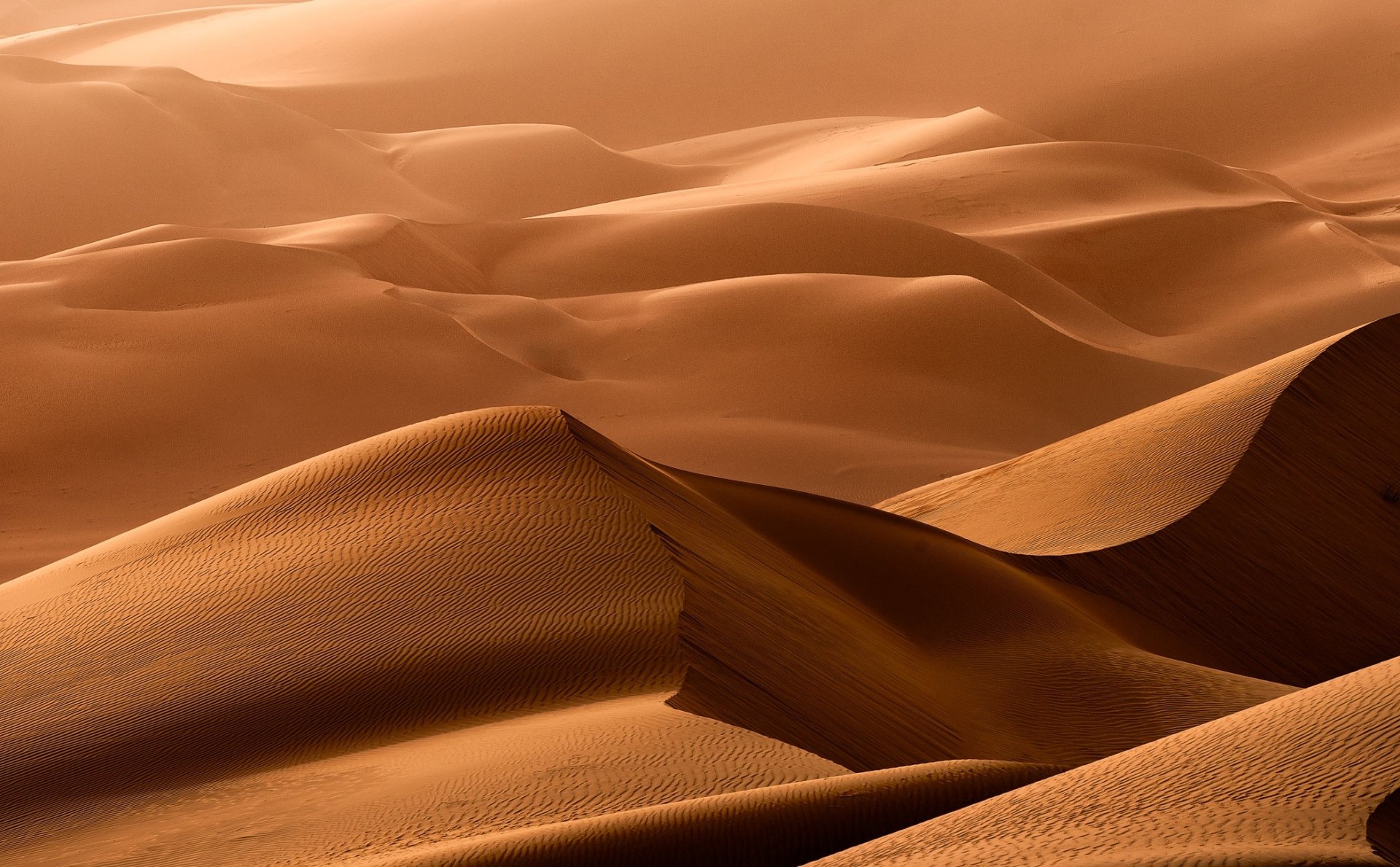 Desert Serenity: Majestic Sand Dunes HD Wallpaper Landscape