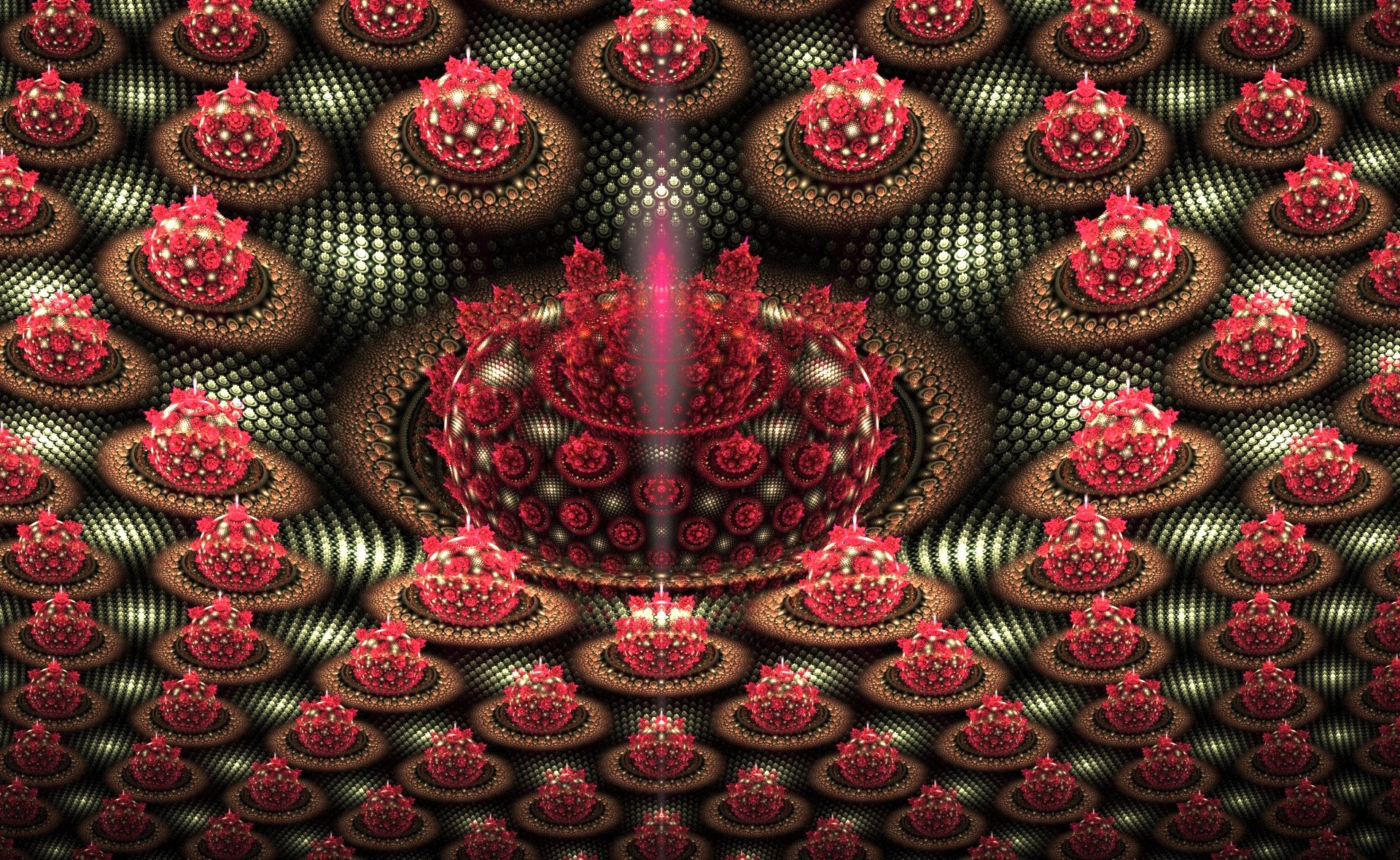 Abstract Red Fraktale Wallpaper Red Veil, Abstract, Fractal, HD