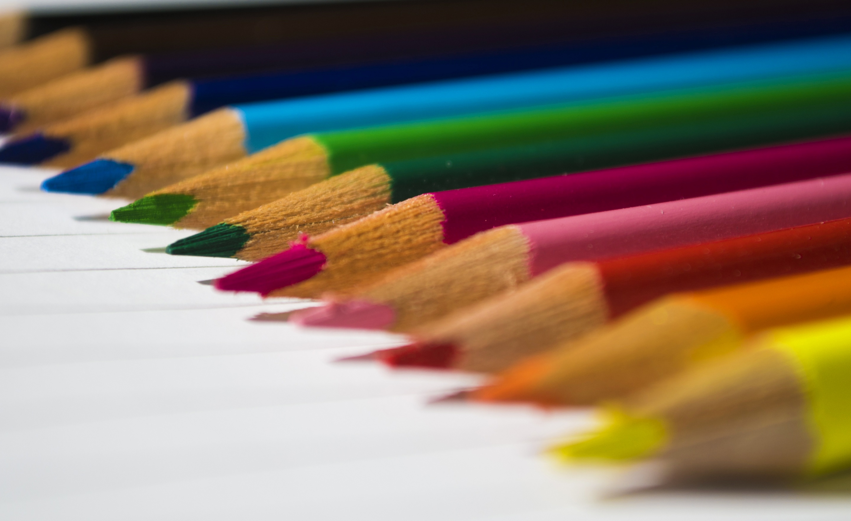 Download Colors Macro Photography Pencil HD Wallpaper