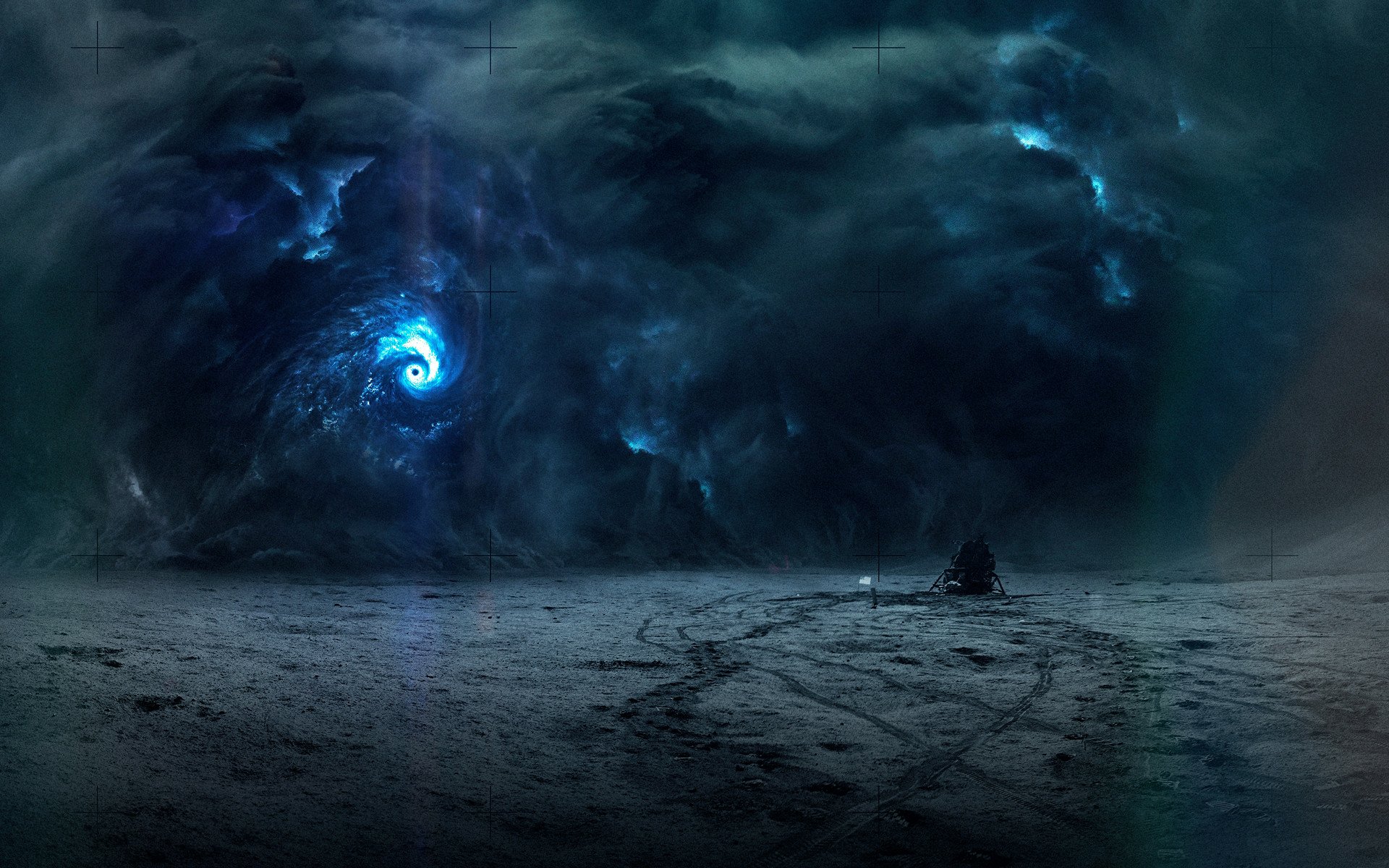 Apocalyptic Sci-Fi Storm: Dark Clouds of the End Times HD Wallpaper by ...