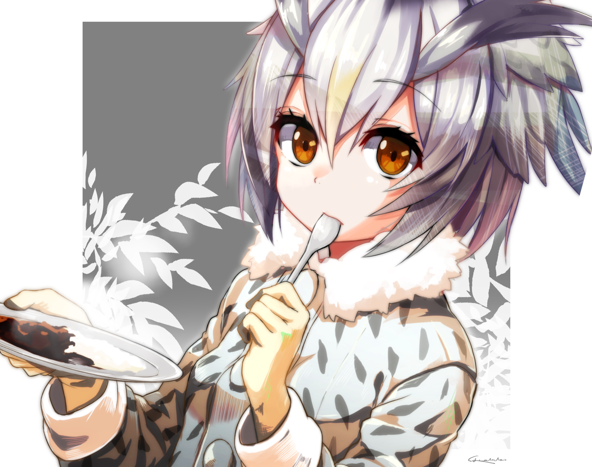 Northern White-faced Owl Anime HD Wallpaper | Kemono Friends Artwork by ...