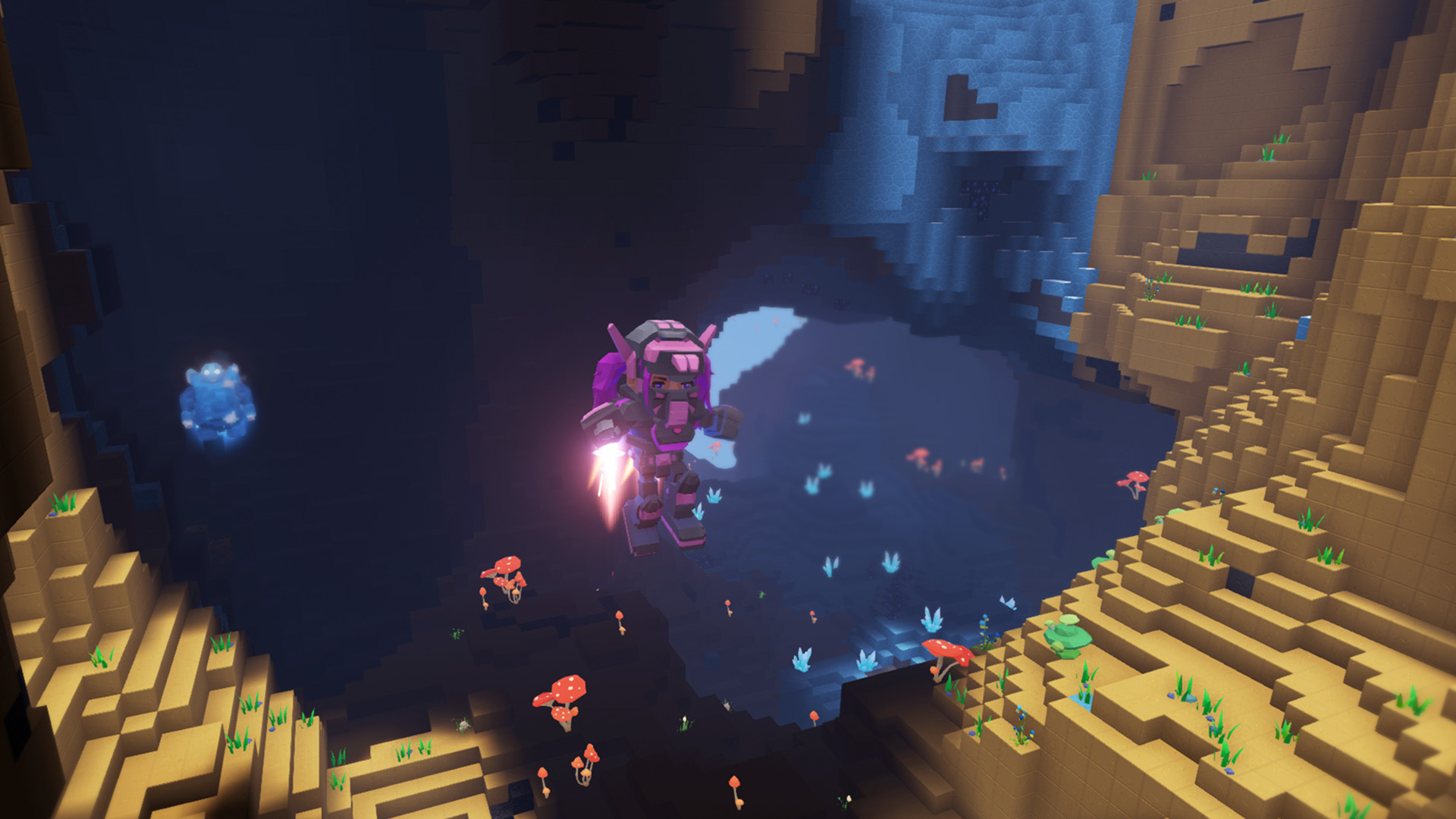 PixARK Cave Adventure - HD Wallpaper