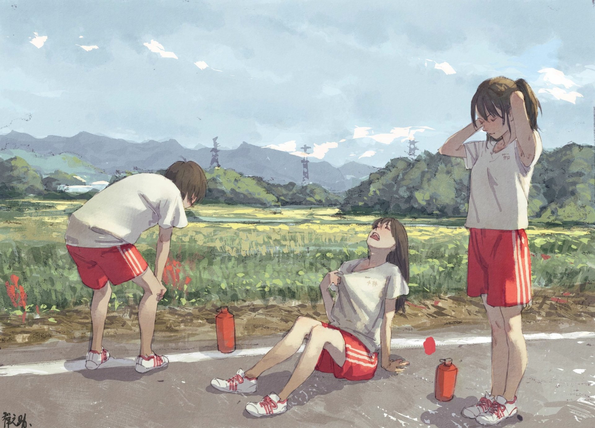 Download Landscape Sports Track & Field Anime Original Anime Landscape ...