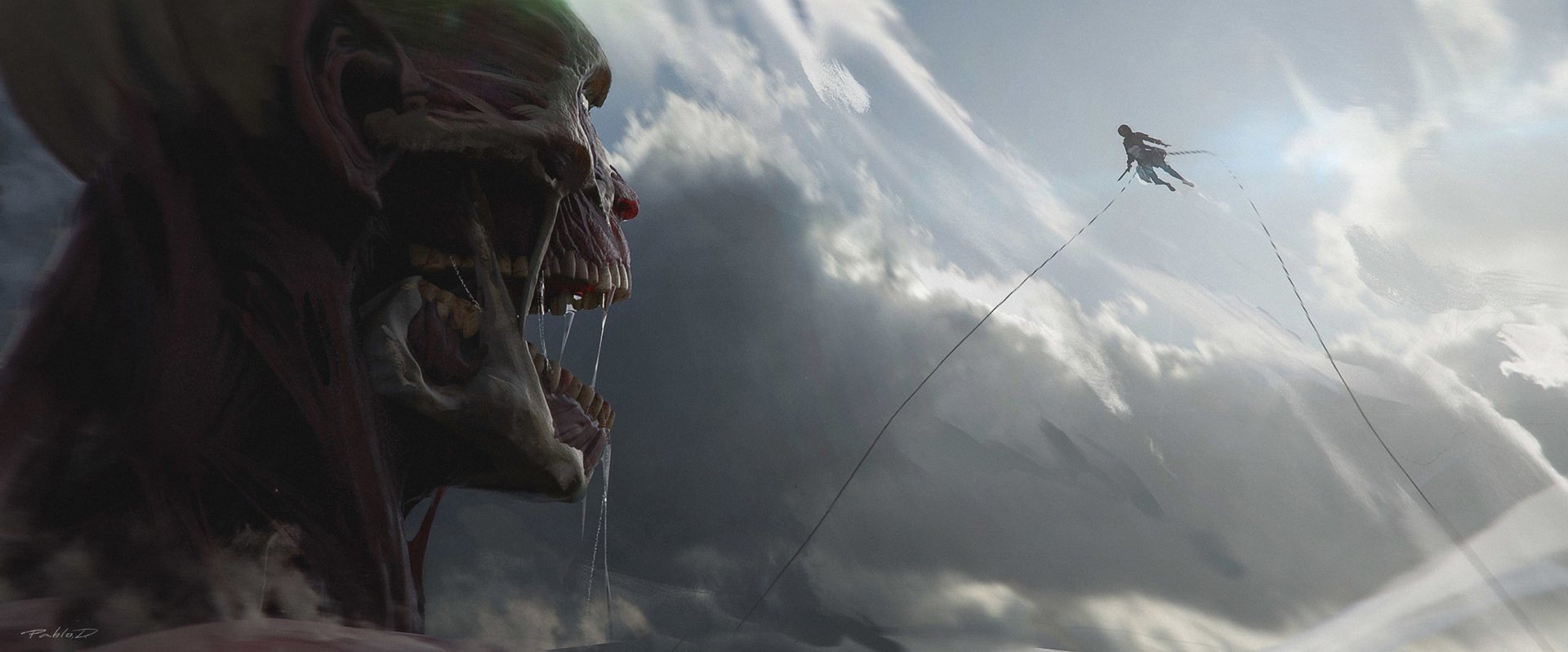 L'Attaque des Titans Fond d'écran HD | Arrière-Plan | 2600x1080 | ID ...