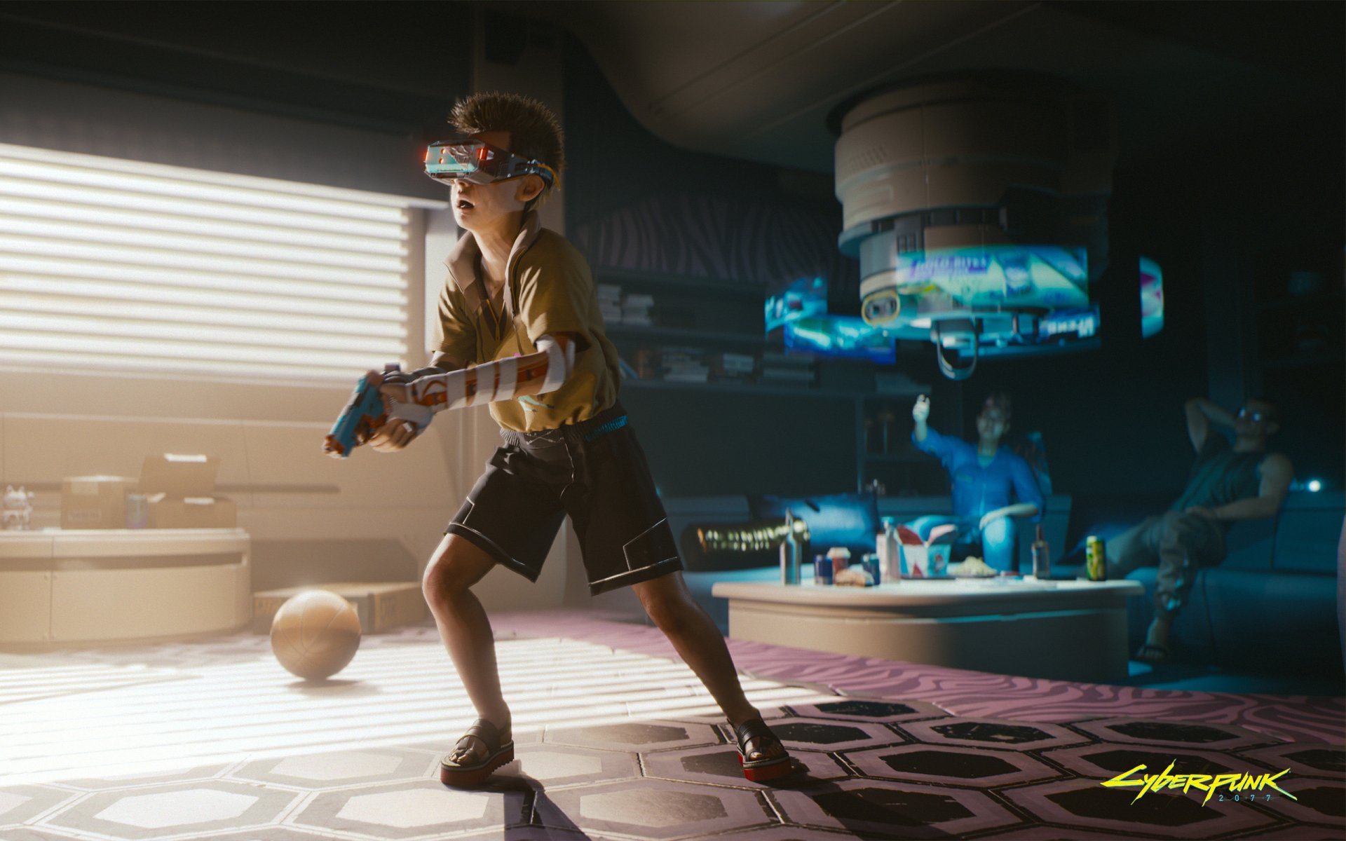 Cyberpunk 2077 Futuristic Gameplay Scene HD Wallpaper