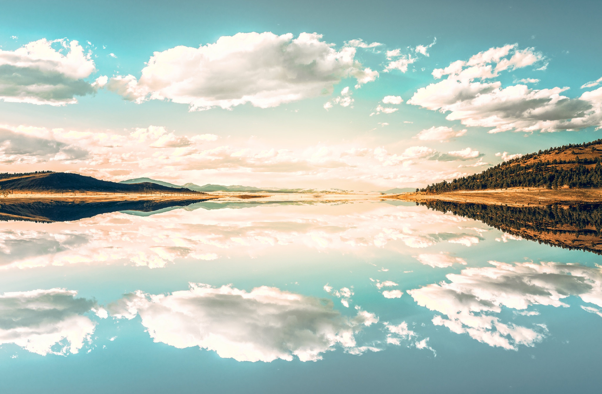 Download Cloud Lake Nature Reflection HD Wallpaper