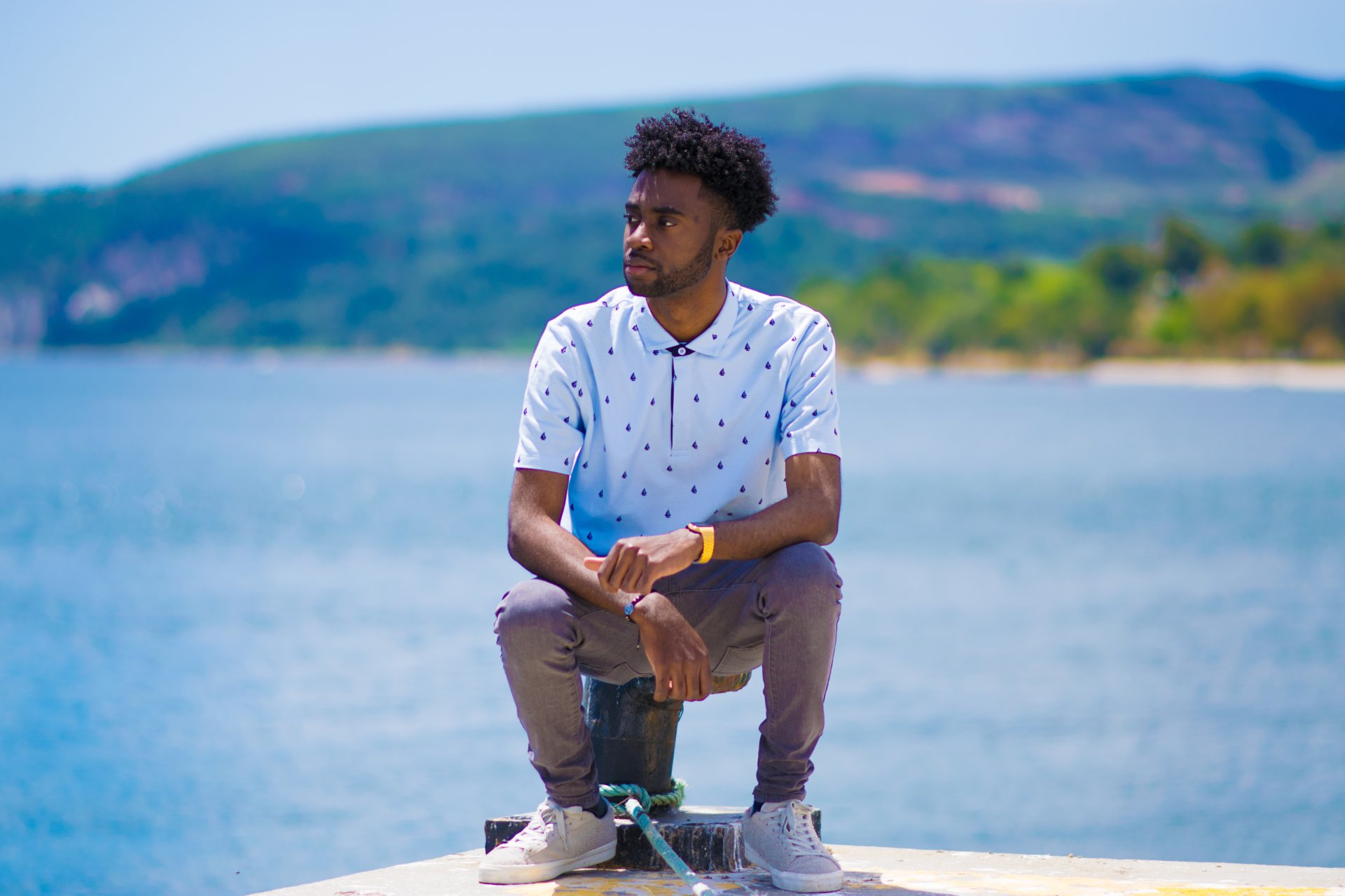 Download Depth Of Field Man Model 4k Ultra HD Wallpaper