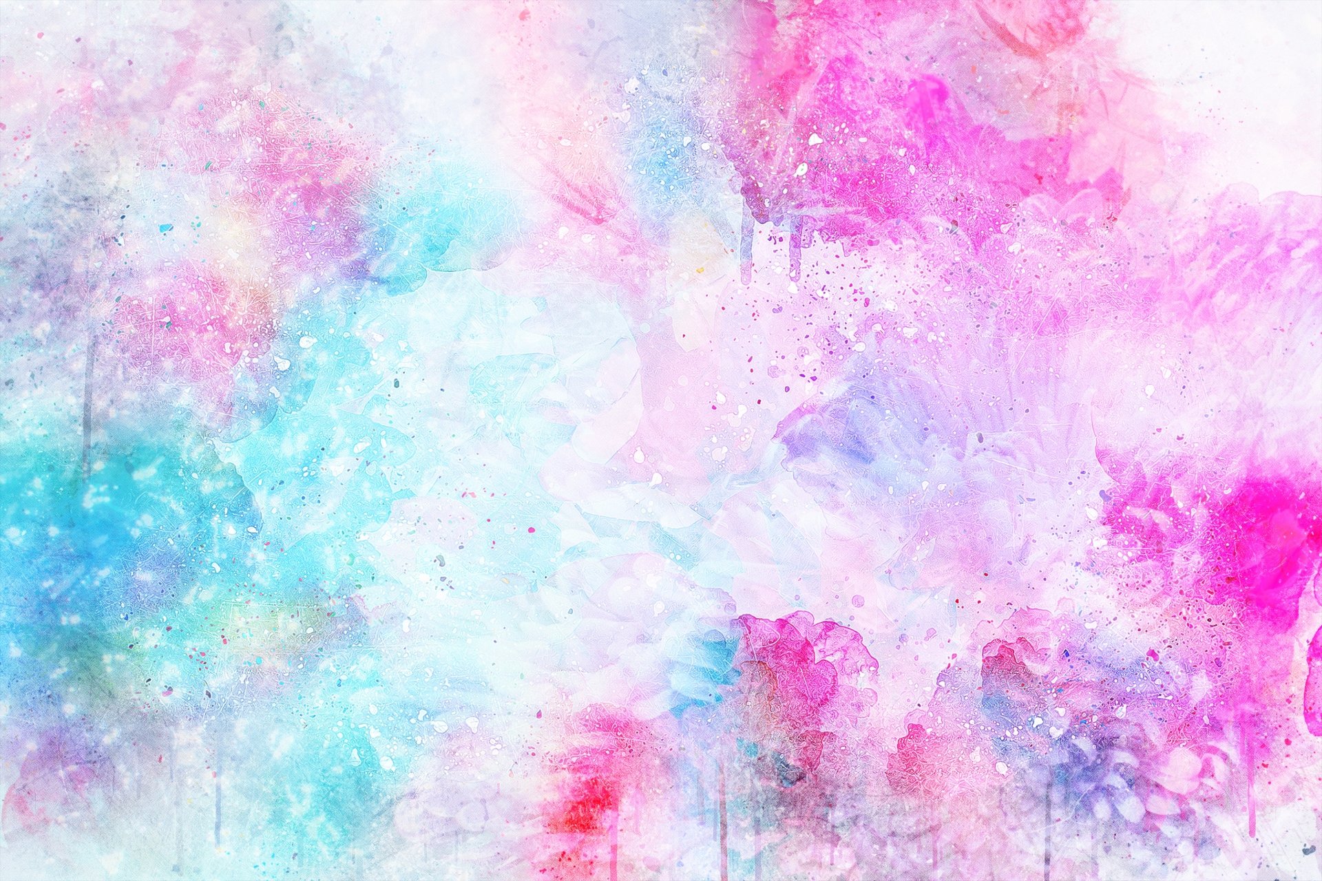 Download Pink Colors Abstract Watercolor HD Wallpaper