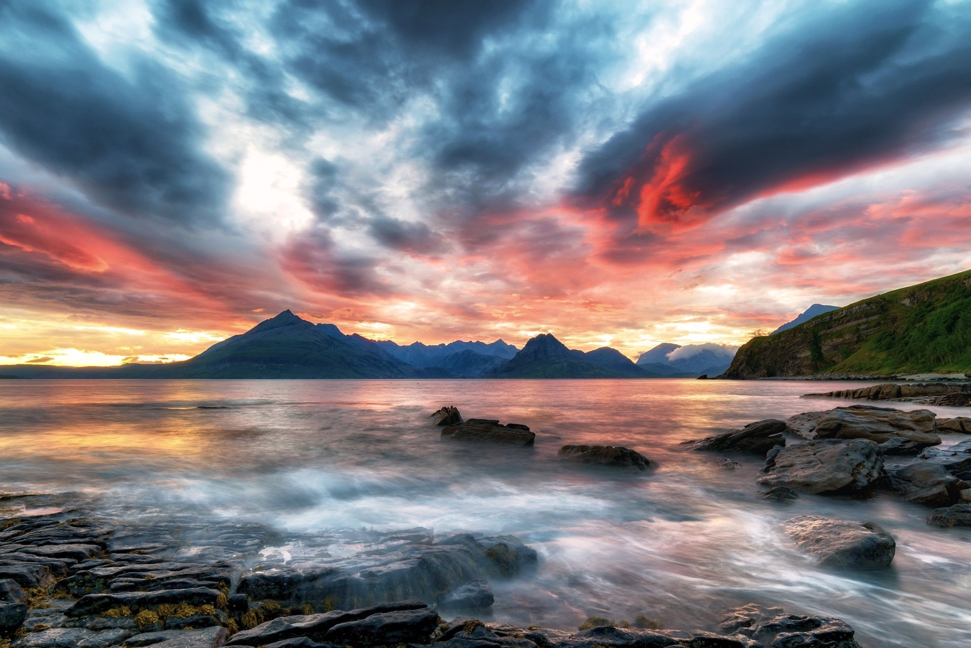 Majestic Mountain Lake HD: Clouds and Nature in Perfect Harmony ...