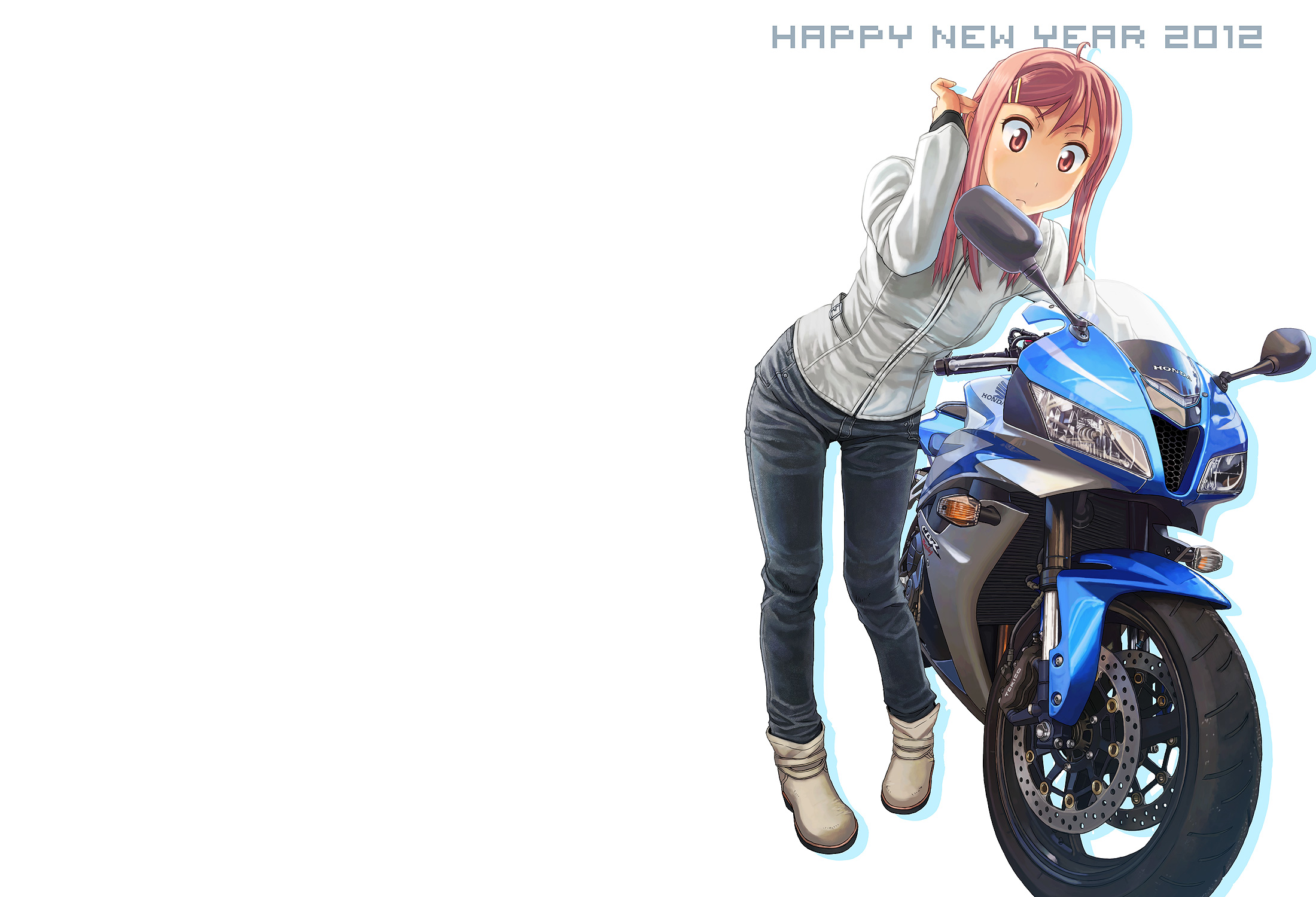 Download Motorcycle Anime Original HD Wallpaper by itou