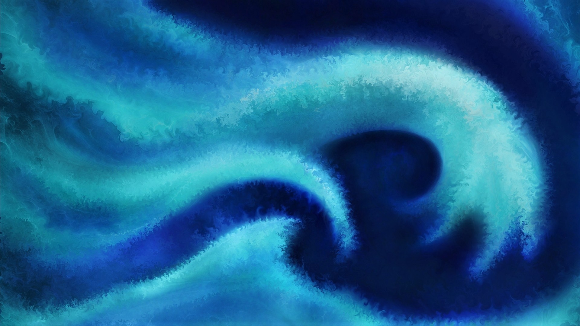 Download Blue Swirl Abstract Wave Abstract Blue HD Wallpaper