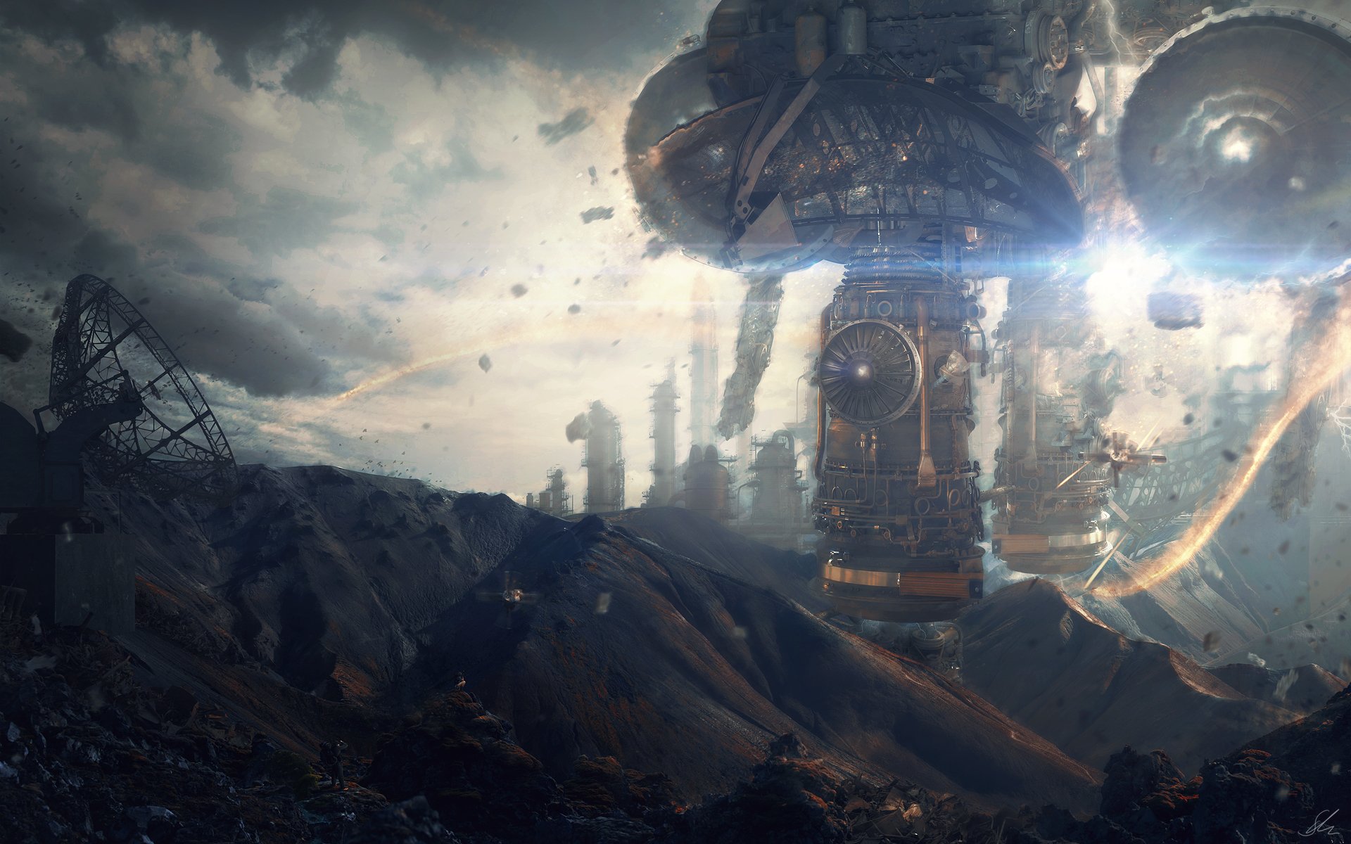 Download Landscape Sci Fi Steampunk HD Wallpaper by Erik Shoemaker