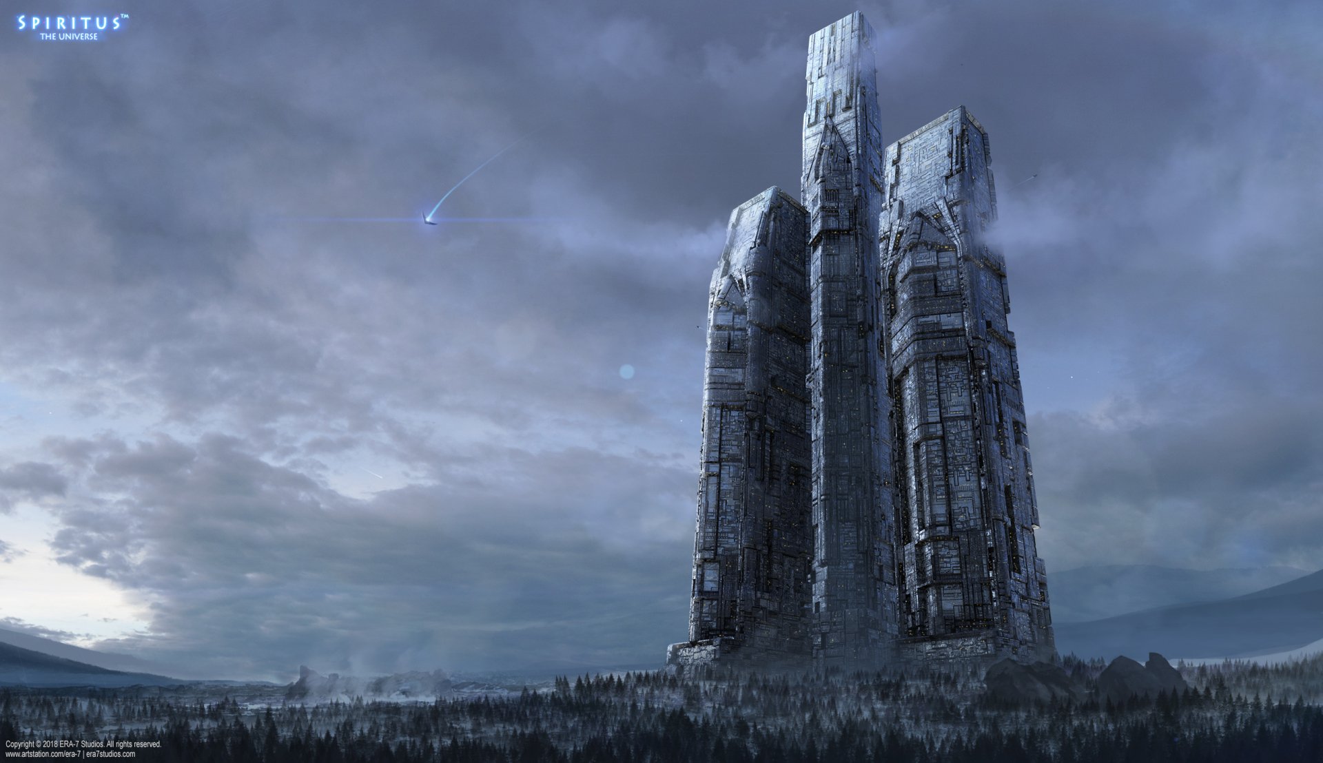 Download Sci Fi Building HD Wallpaper by Yuliya Zabelina