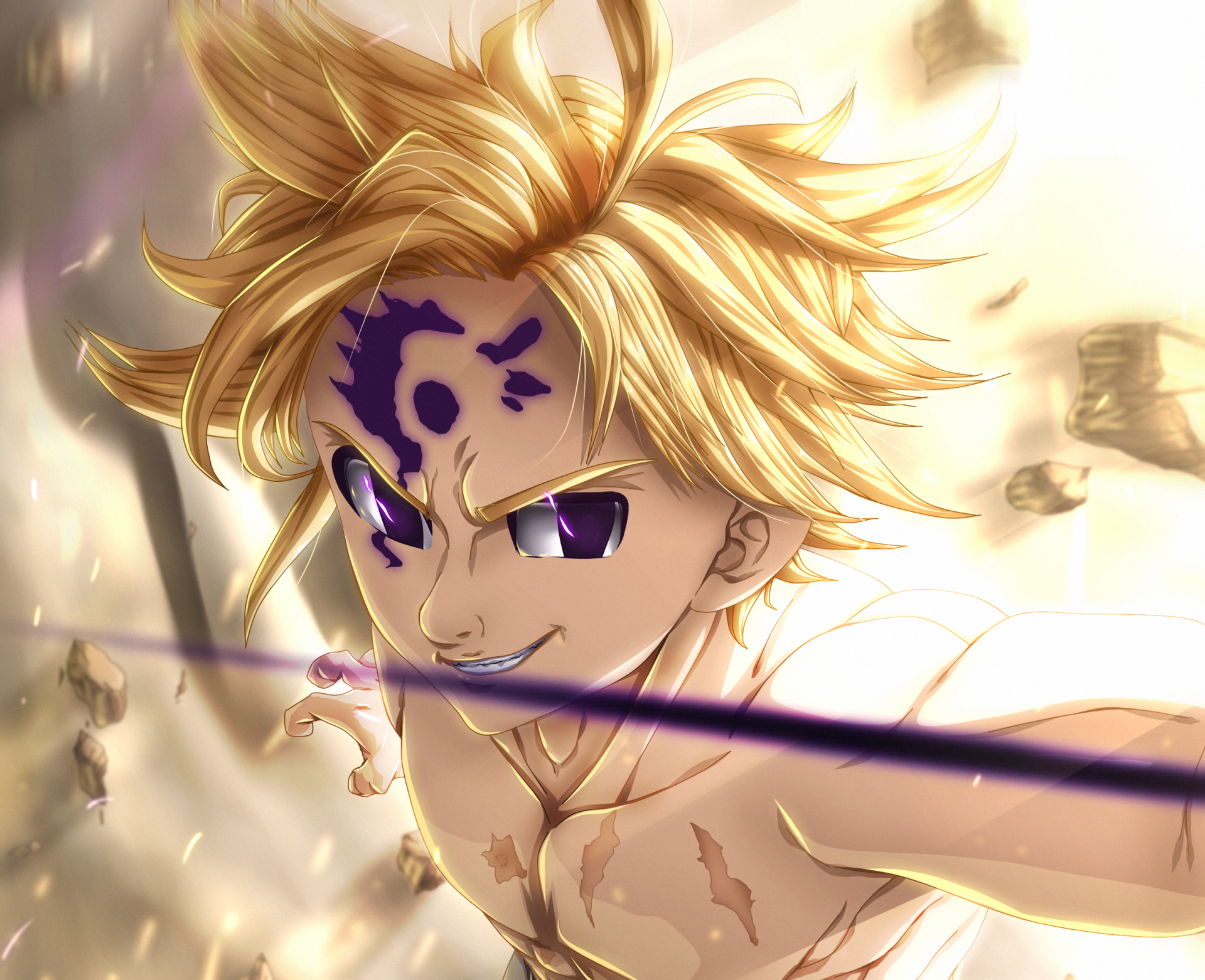 Meliodas: Dragon's Fury — The Seven Deadly Sins Anime HD Wallpaper by ...