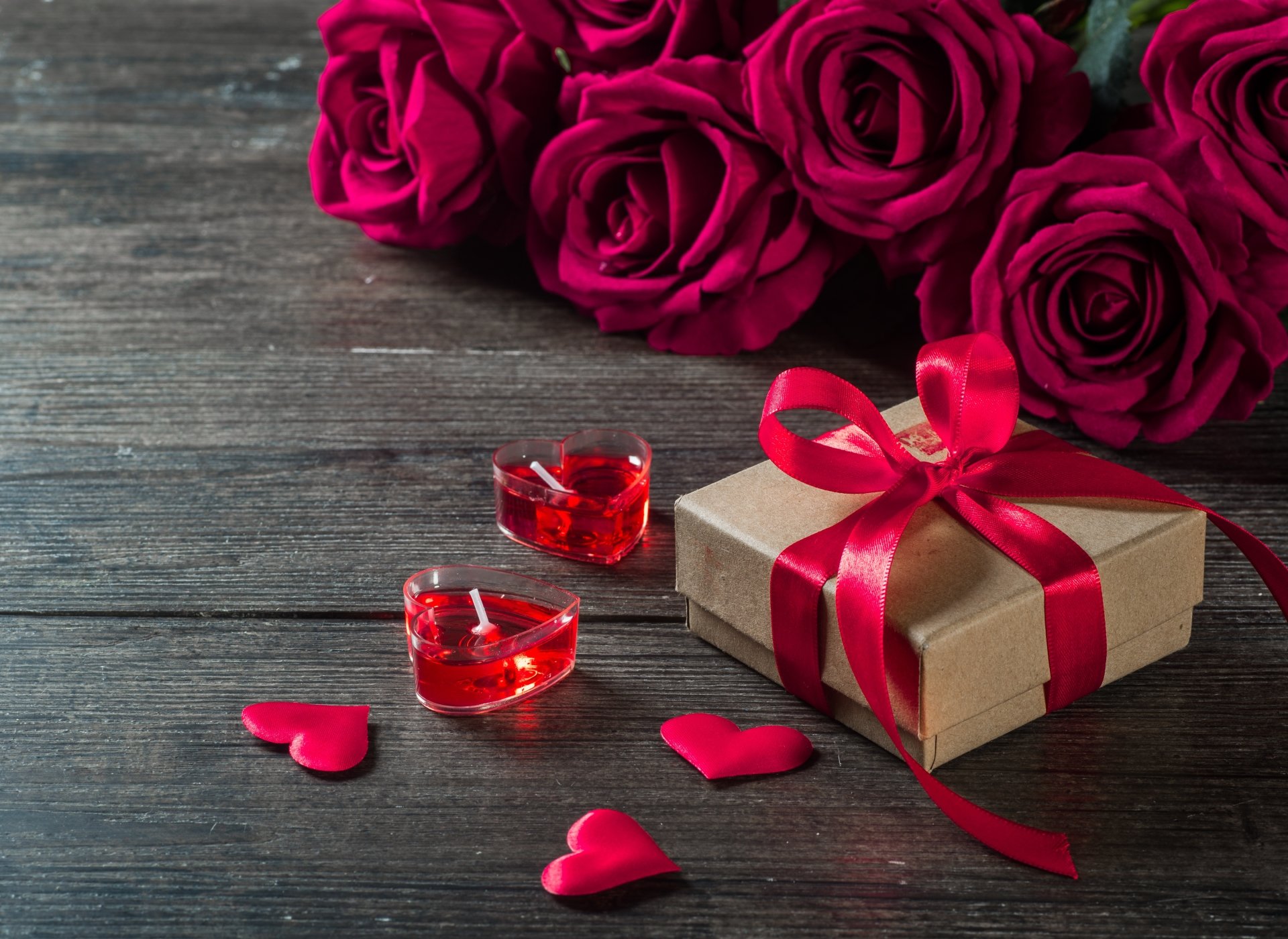 Download Heart Red Flower Rose Candle Misc Gift 4k Ultra HD Wallpaper ...