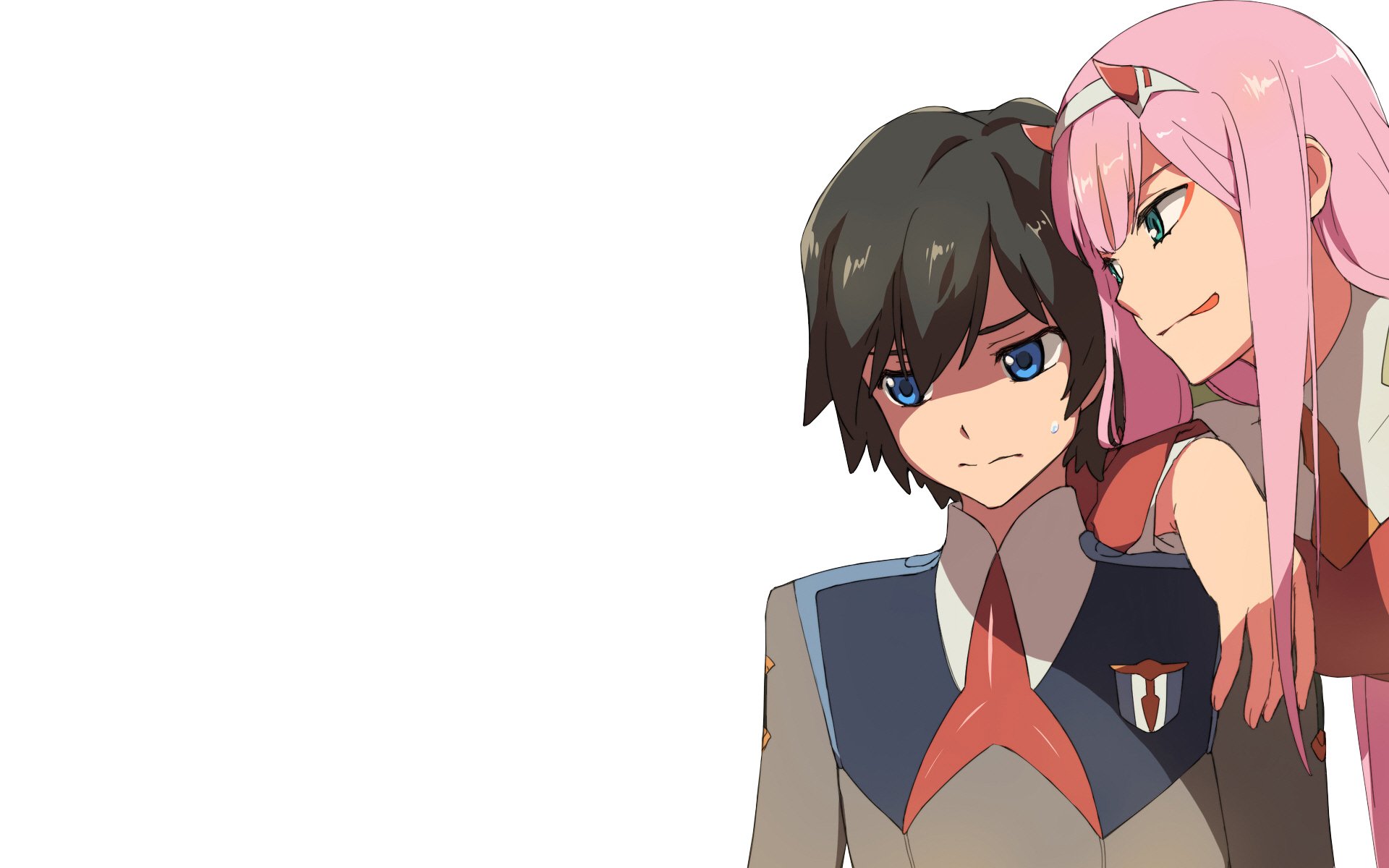Darling in the FranXX HD Wallpaper – Hiro & Zero Two Anime Moment ...