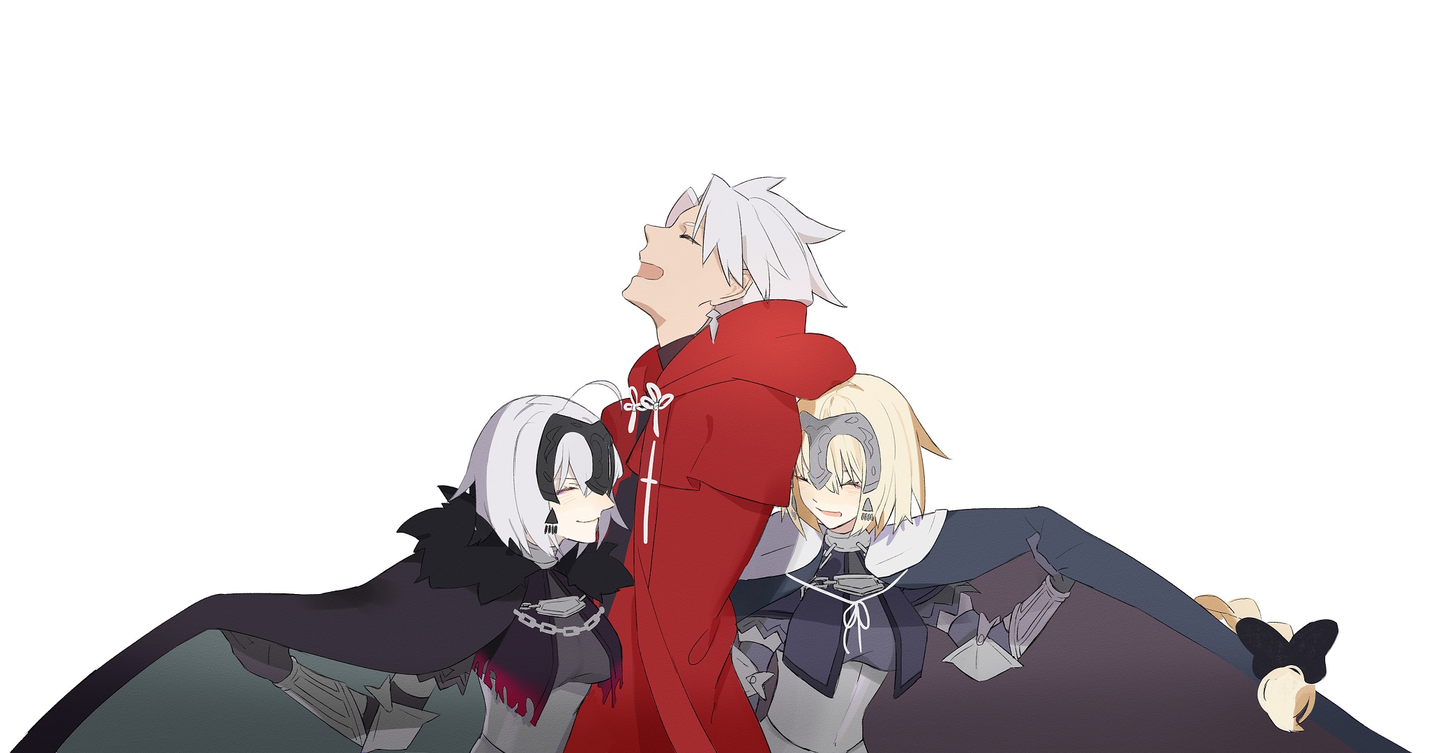 Download Smile Blonde White Hair Headpiece Jeanne D'Arc Alter Jeanne D ...
