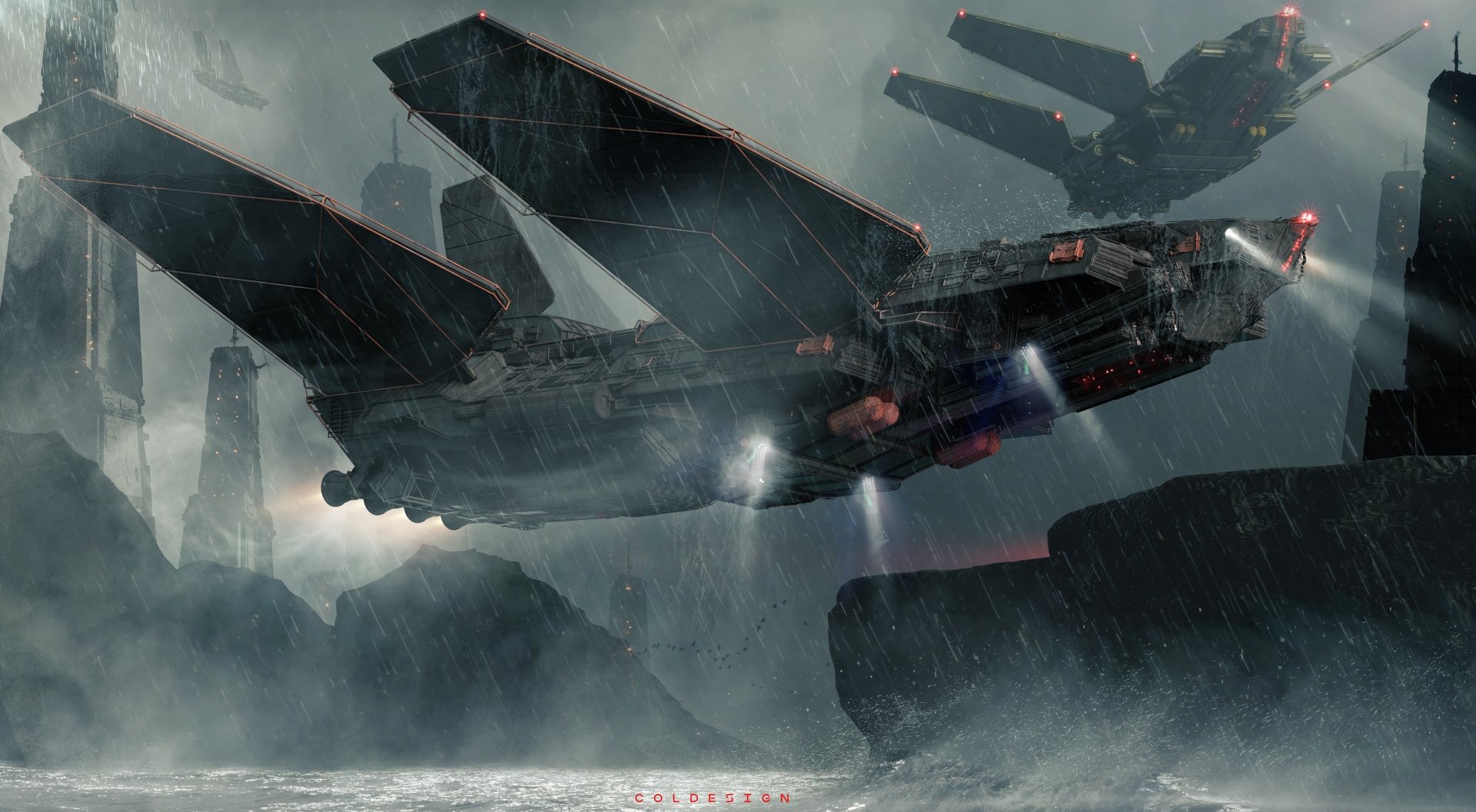 Download Sci Fi Spaceship 4k Ultra HD Wallpaper by Col Price ...