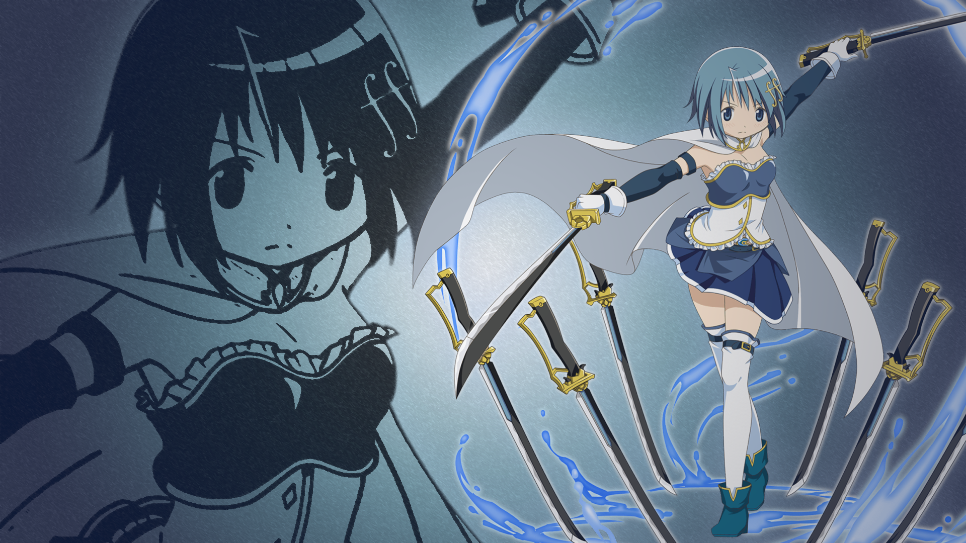 Sayaka Miki HD Wallpaper – Puella Magi Madoka Magica Anime Art ...