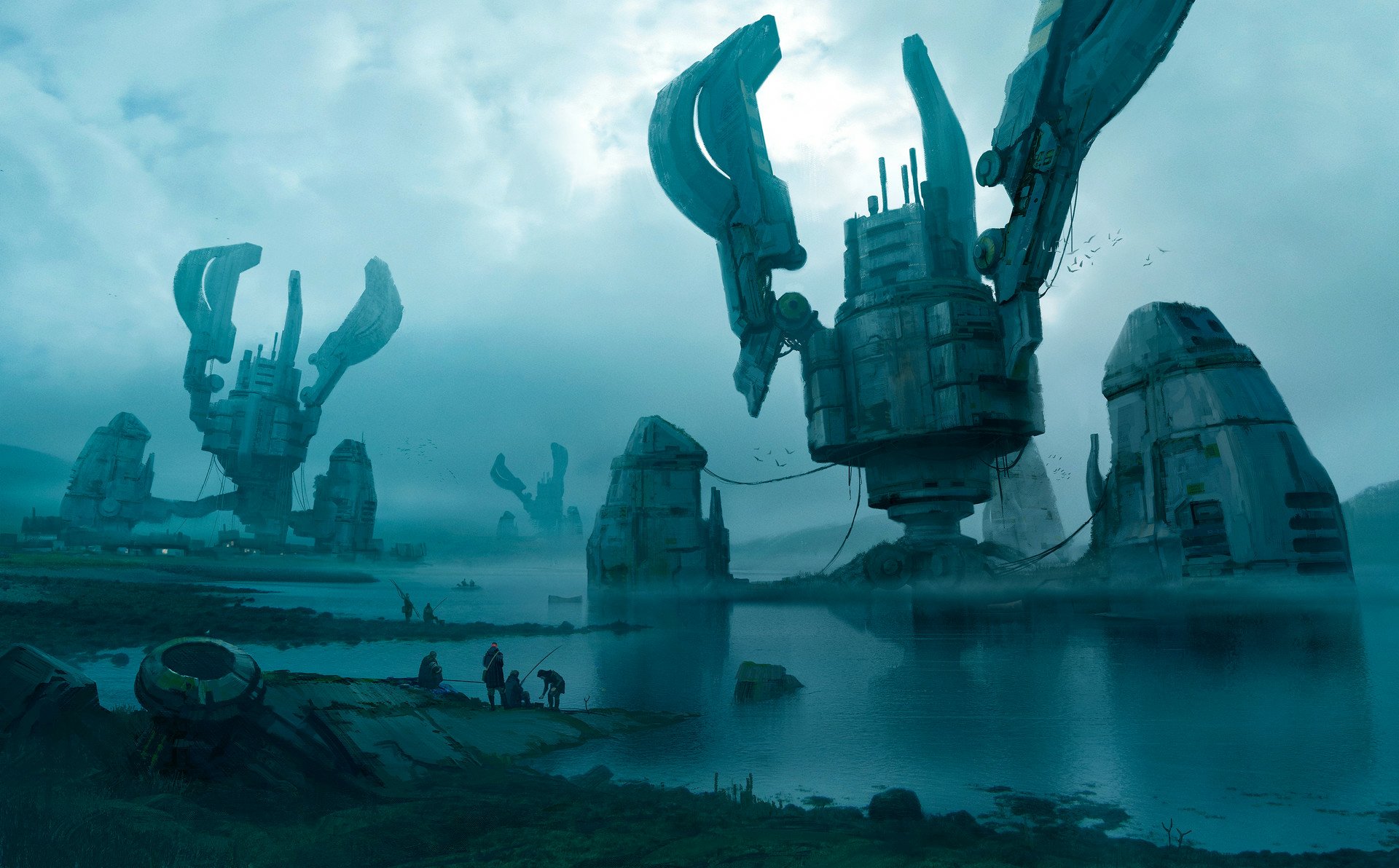 Futuristic Sci-Fi Structures: HD Wallpaper of a Dystopian World ...