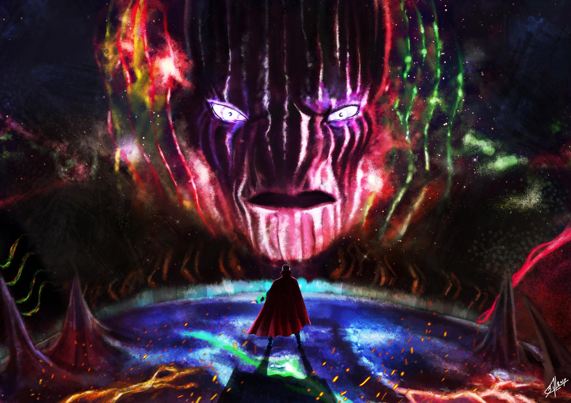 Doctor Strange Comic HD Wallpaper: Mystical Battle Unleashed by ...