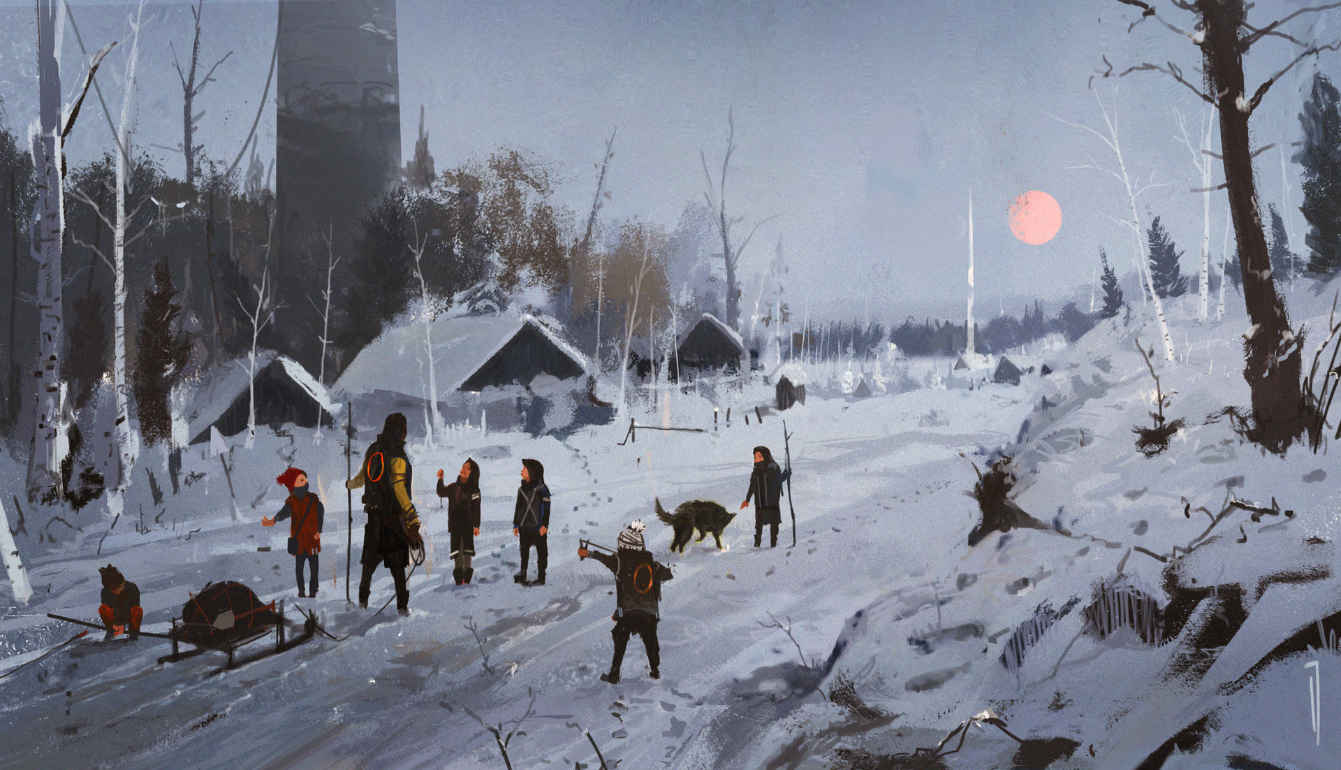 Winter's Embrace: Artistic Human Journey in HD by Ismail Inceoglu