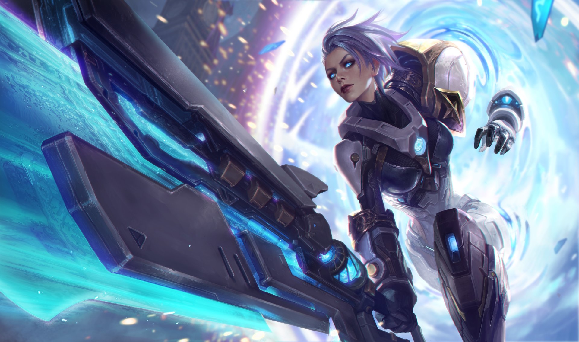 Riven, the Blade of Valor – Stunning 4K League of Legends Warrior Wallpaper