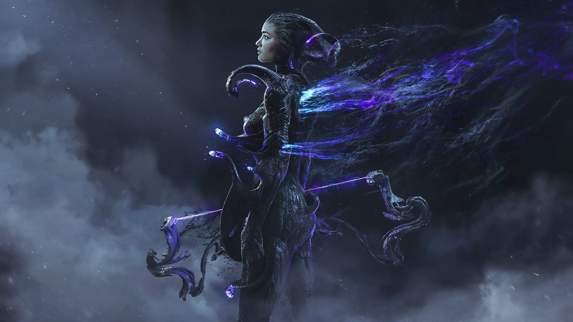 Download Bow Horns Fantasy Demon HD Wallpaper by Antoine Collignon