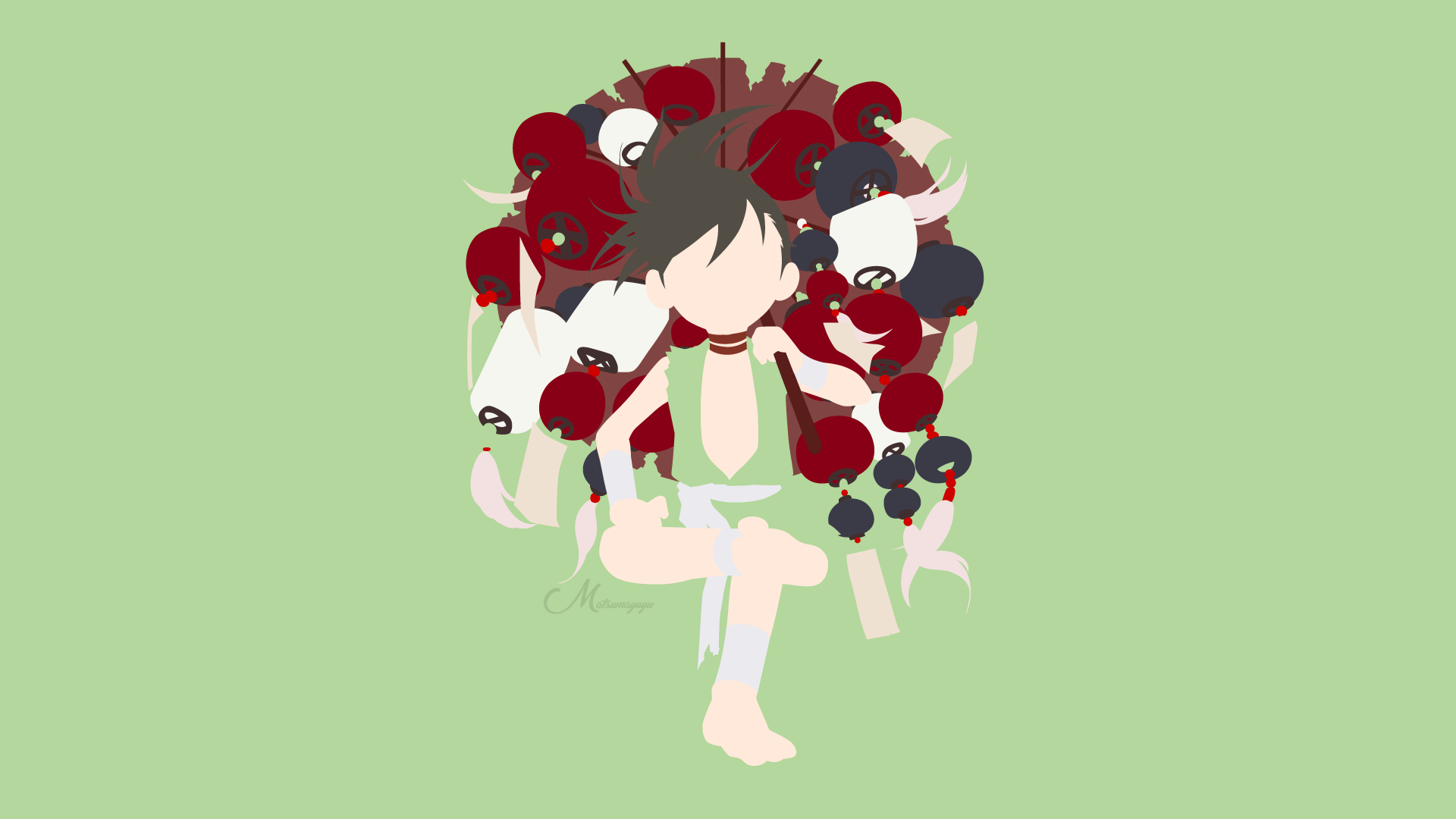 Dororo Minimalist Anime Vector HD Wallpaper by matsumayu