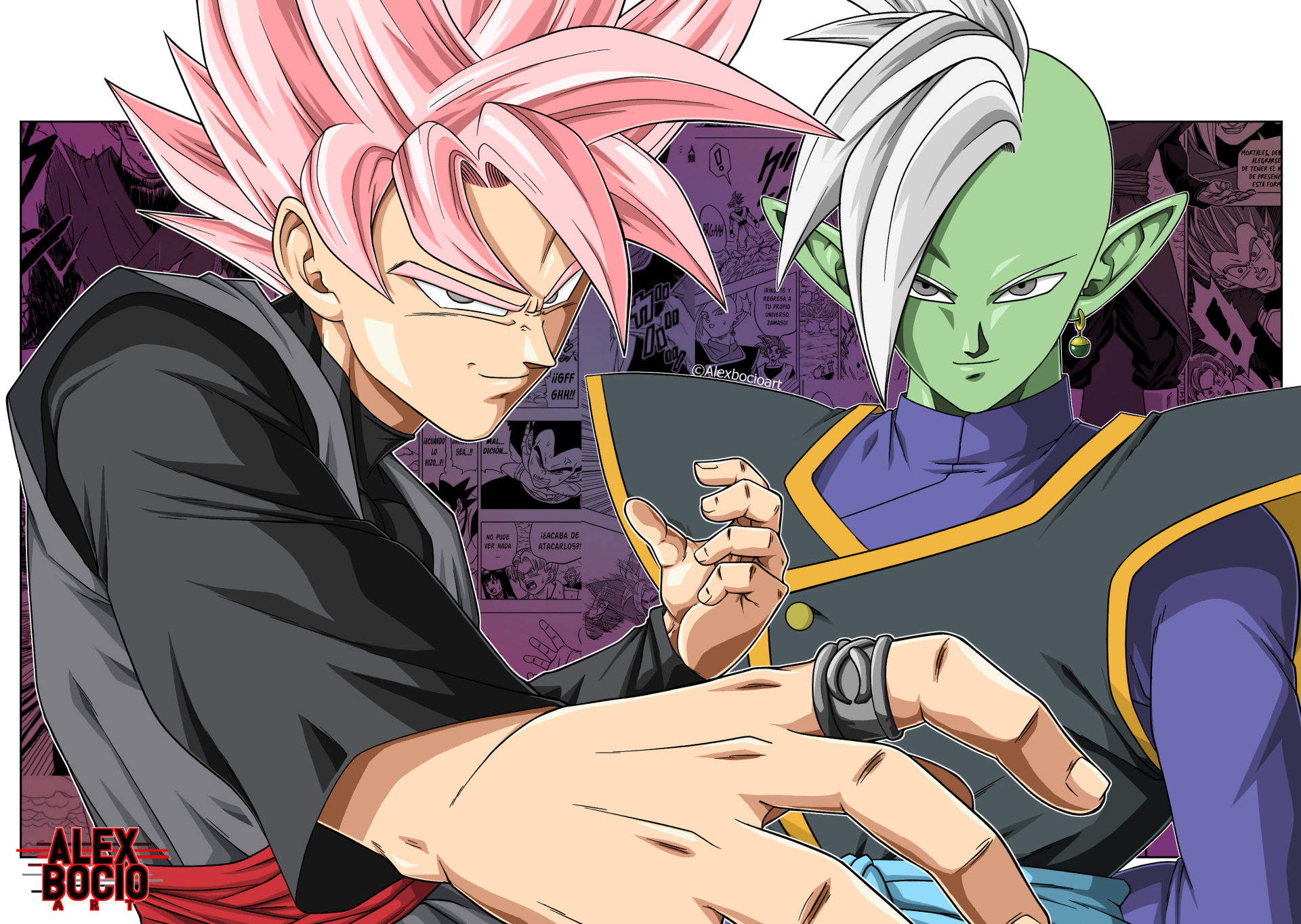 Download Super Saiyan Ros Black Goku Zamasu Dragon Ball Anime Dragon
