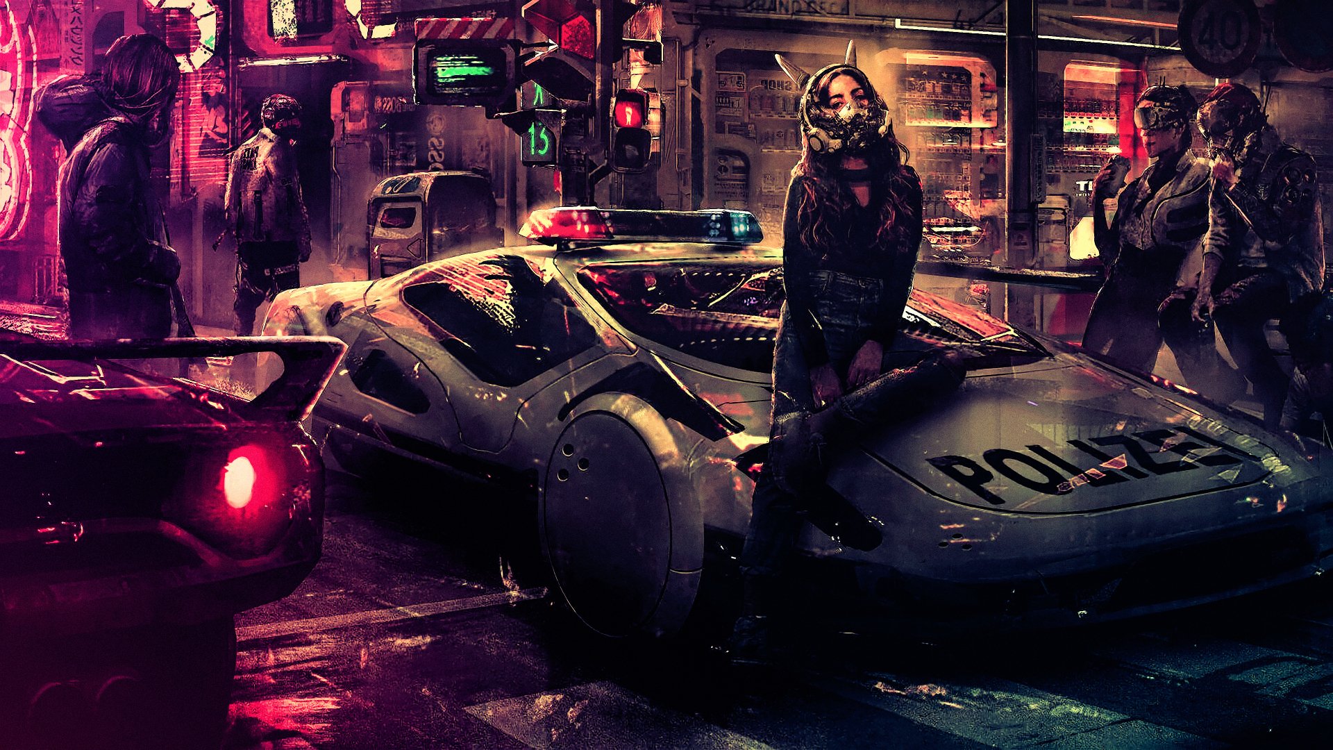 Cyberpunk Nightscape - 4K Ultra HD Wallpaper