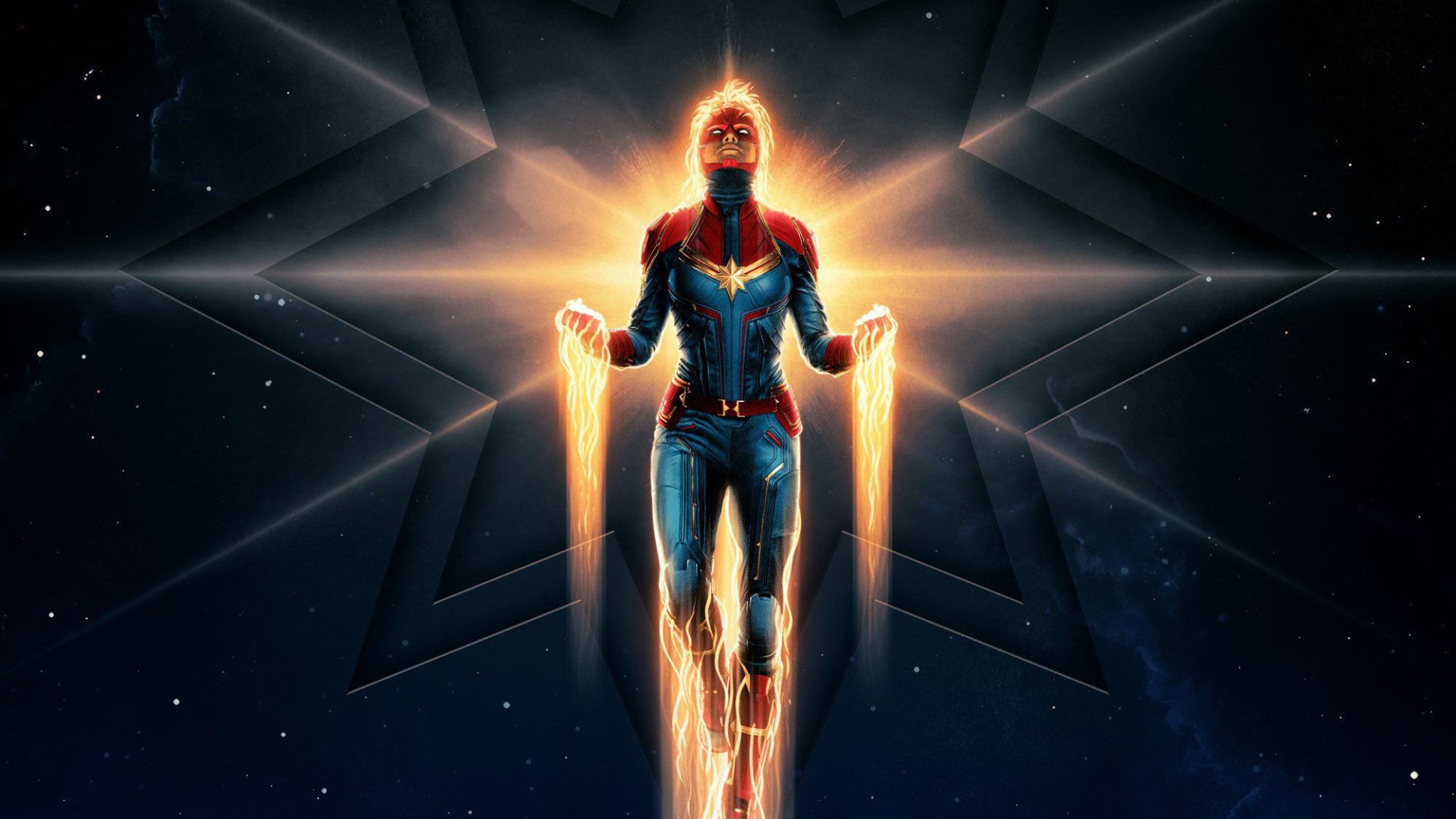 Captain Marvel Comic HD Wallpaper: Cosmic Power Unleashed