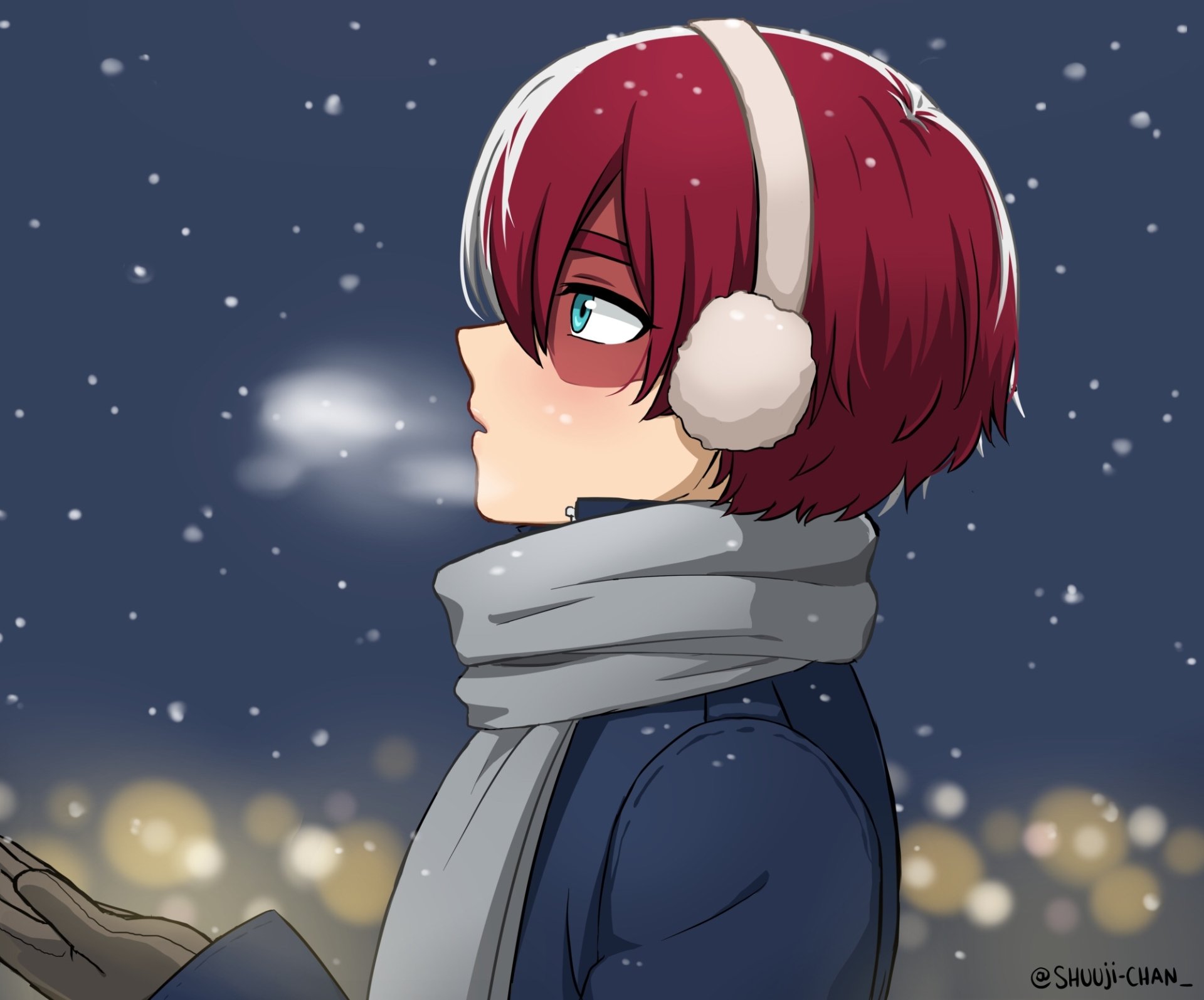 Shoto Todoroki Winter HD Wallpaper | My Hero Academia Anime Vibes