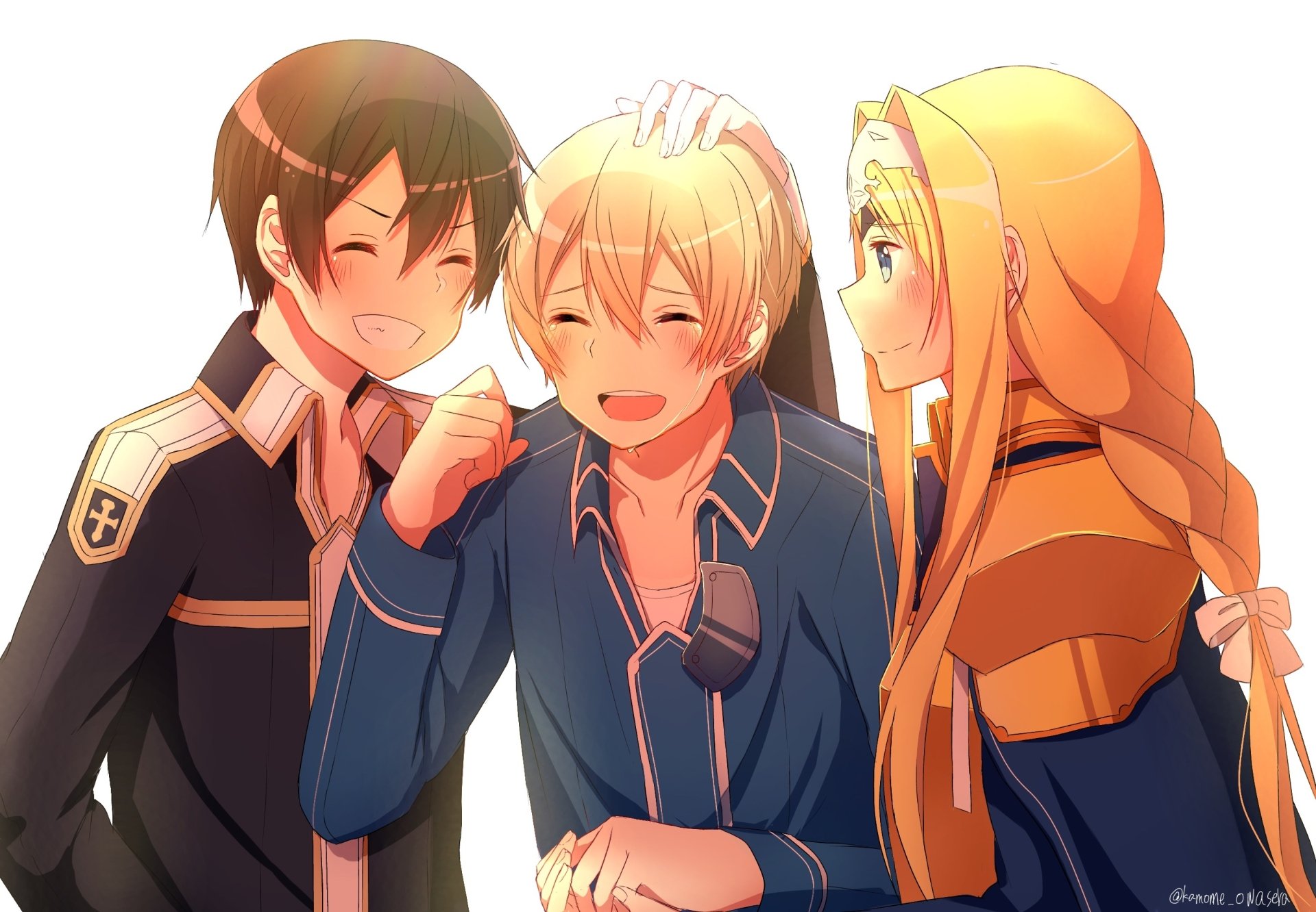 Sword Art Online Alicization: Kirito, Eugeo & Alice's Bright Smile HD ...