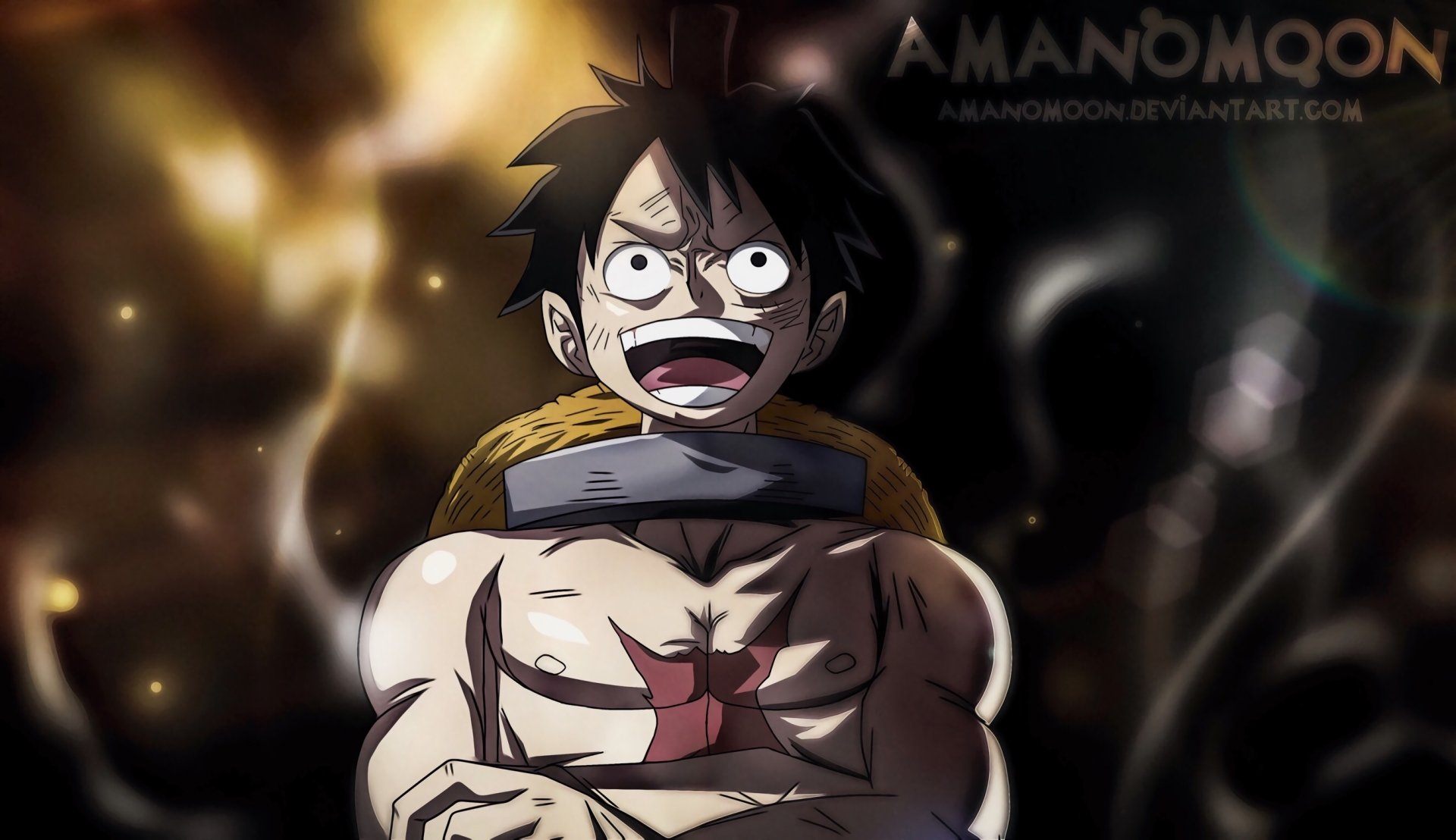 Download Monkey D. Luffy Anime One Piece HD Wallpaper by Amanomoon ...